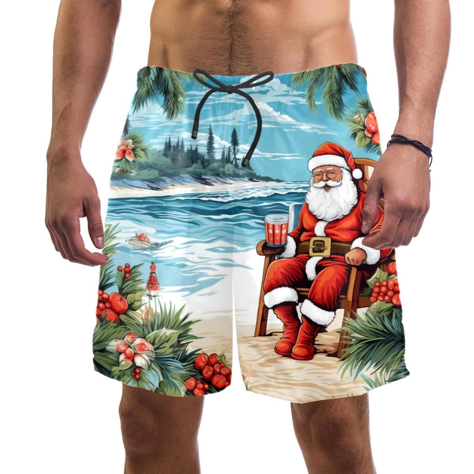 luoweisi Men's Beach Shorts Quick Dry Swim Trunks with Mesh Lining ...