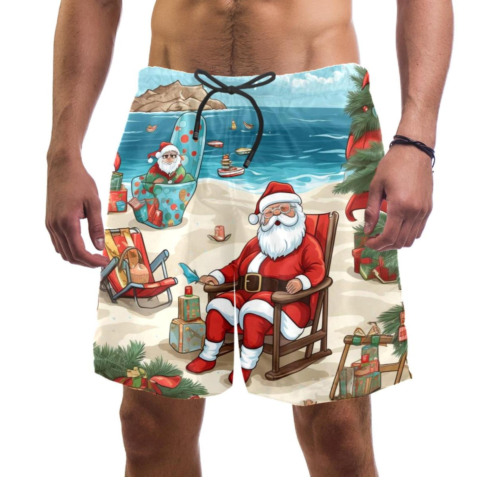 luoweisi Men's Beach Shorts Quick Dry Swim Trunks with Mesh Lining ...