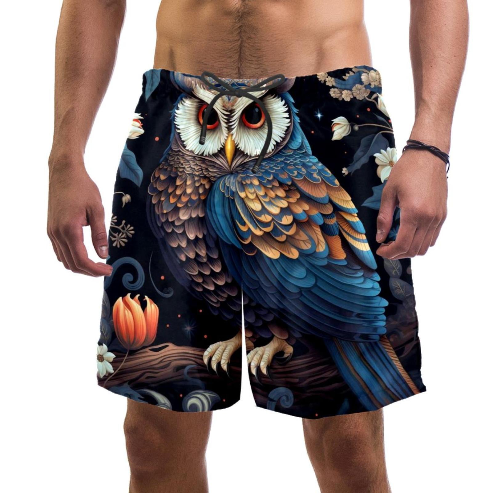 luoweisi Men's Beach Shorts Quick Dry Swim Trunks with Mesh Lining ...