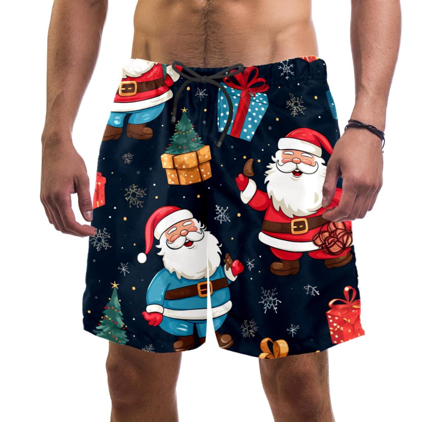 luoweisi Men's Beach Shorts Quick Dry Swim Trunks with Mesh Lining ...