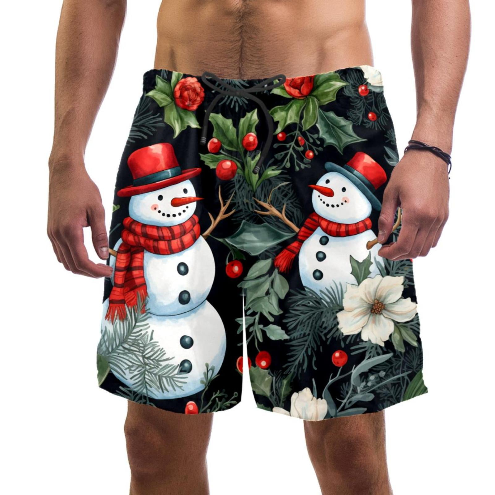 luoweisi Men's Beach Shorts Quick Dry Swim Trunks with Mesh Lining ...