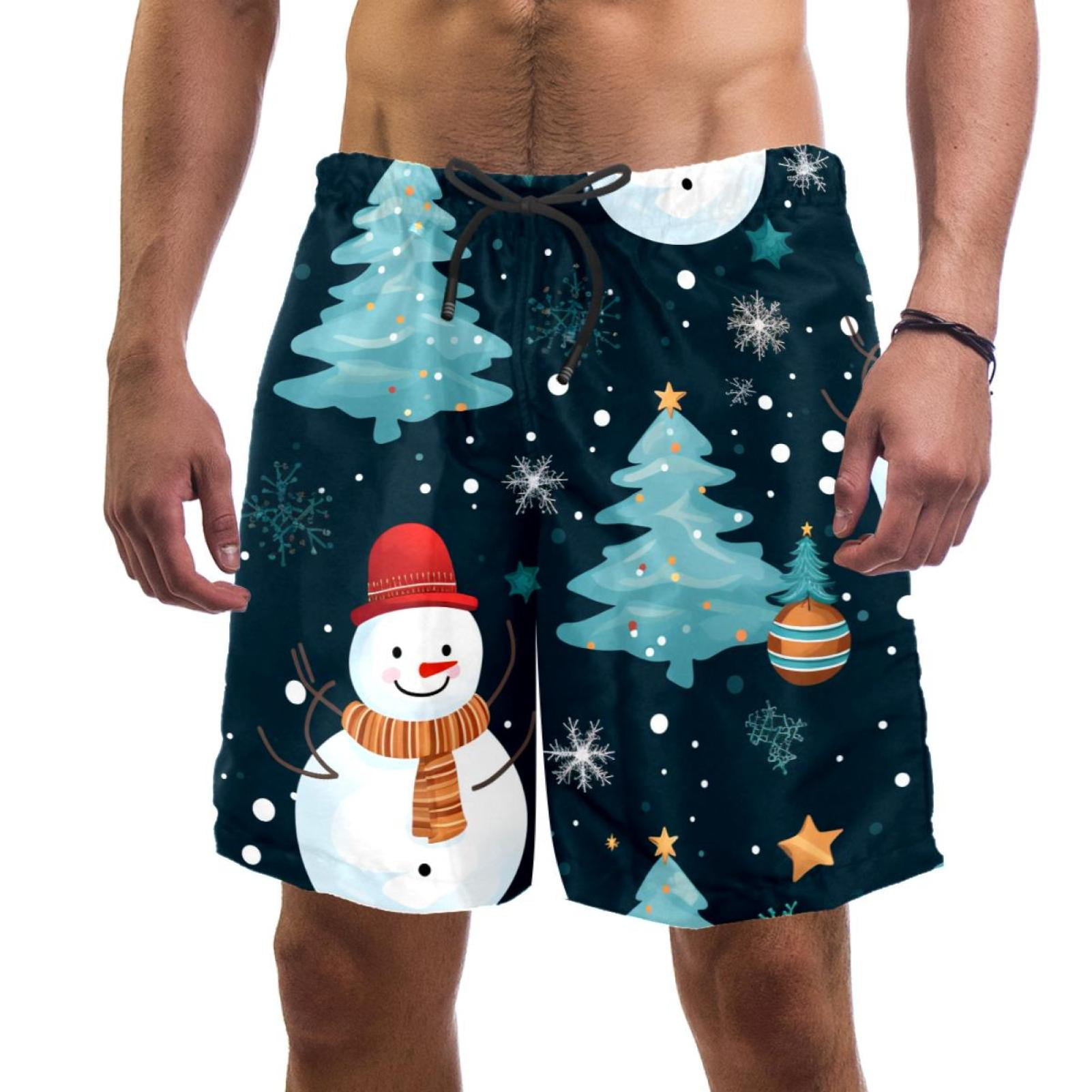 luoweisi Men's Beach Shorts Quick Dry Swim Trunks with Mesh Lining ...