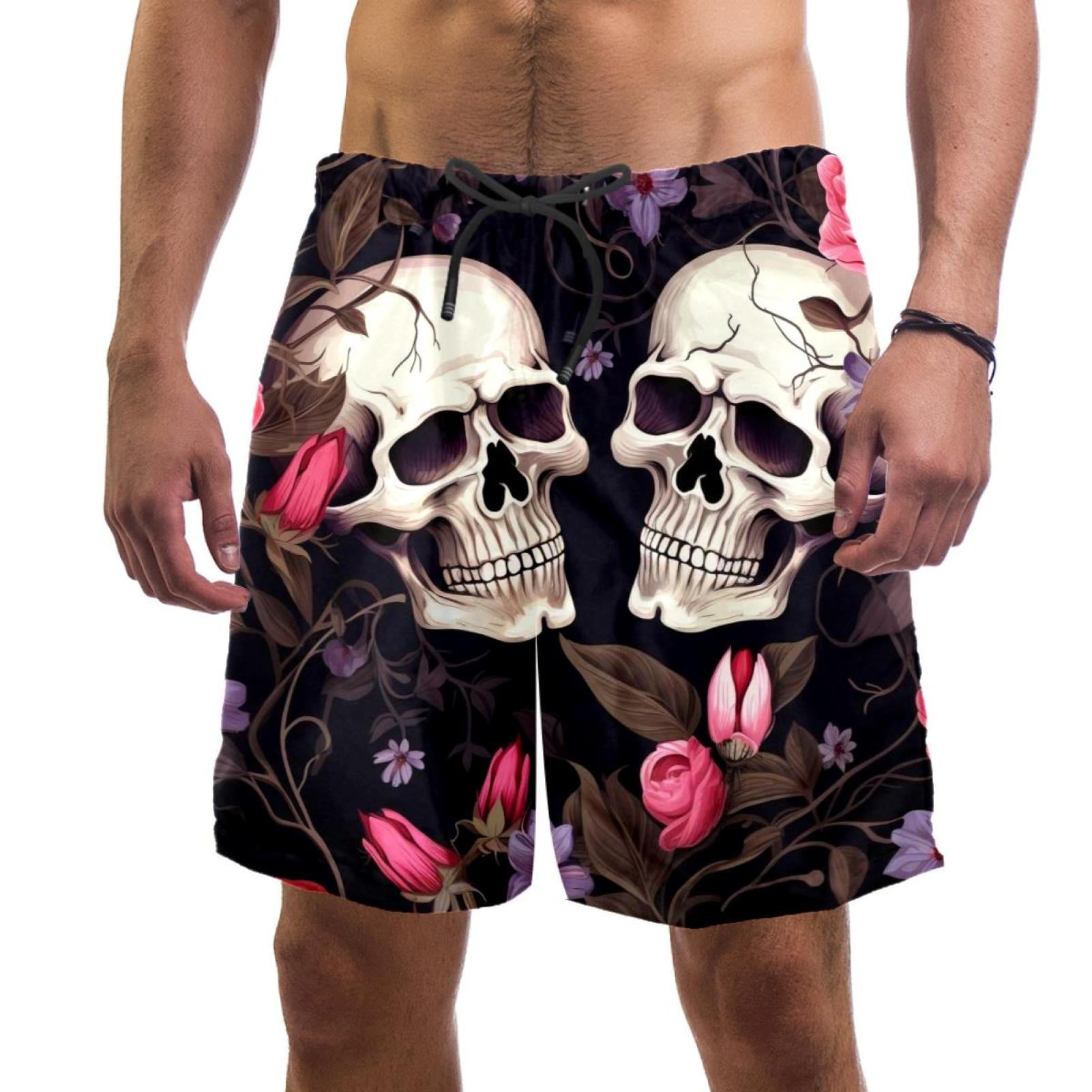 luoweisi Men's Beach Shorts Quick Dry Swim Trunks with Mesh Lining ...