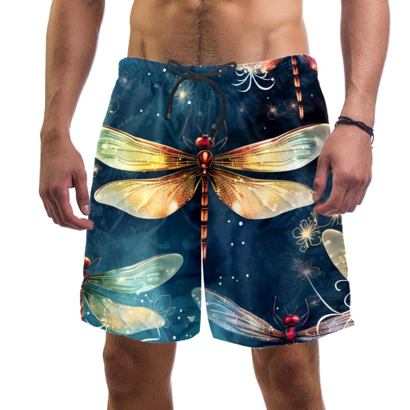 luoweisi Men's Beach Shorts Quick Dry Swim Trunks with Mesh Lining ...