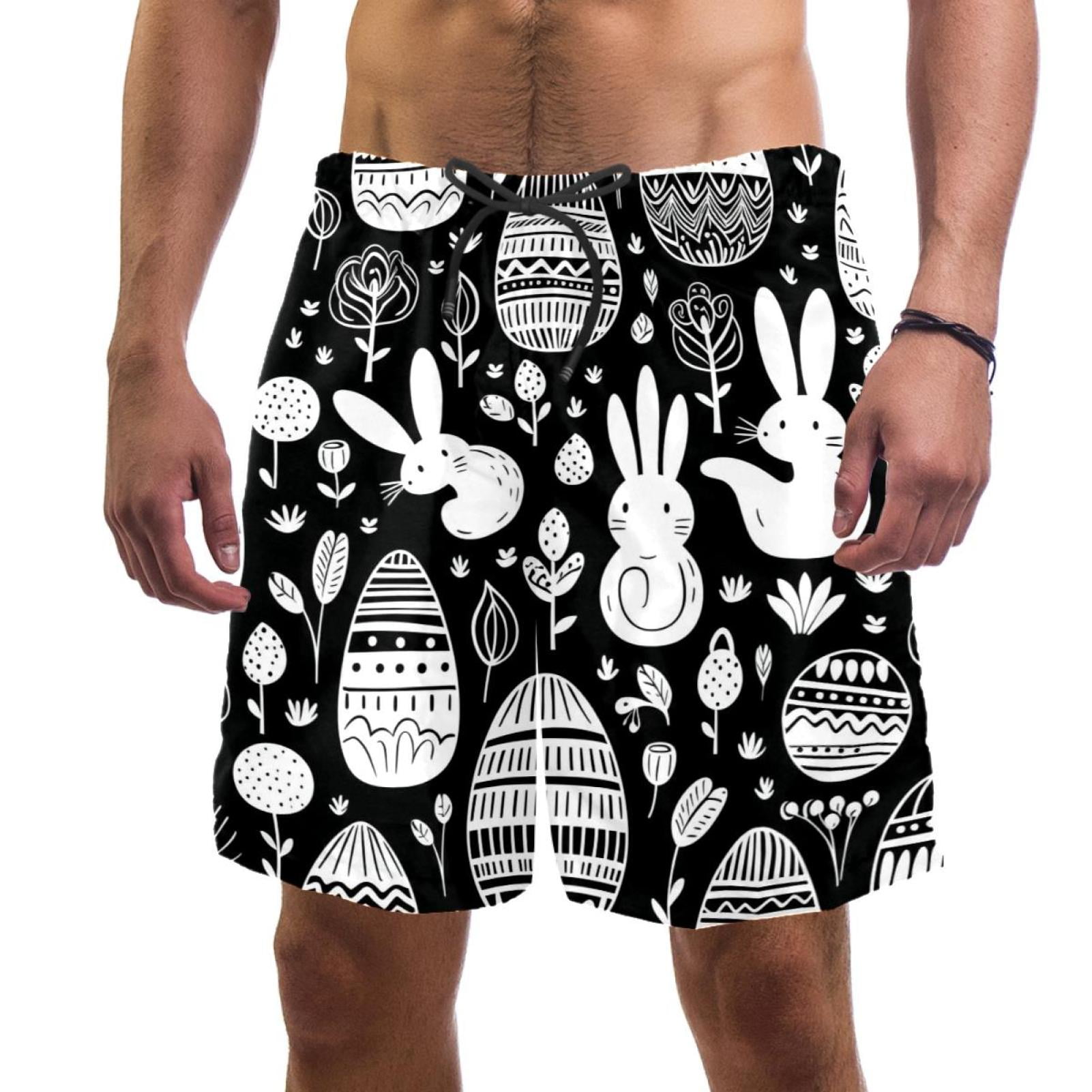 luoweisi Men's Beach Shorts Quick Dry Swim Trunks with Mesh Lining ...