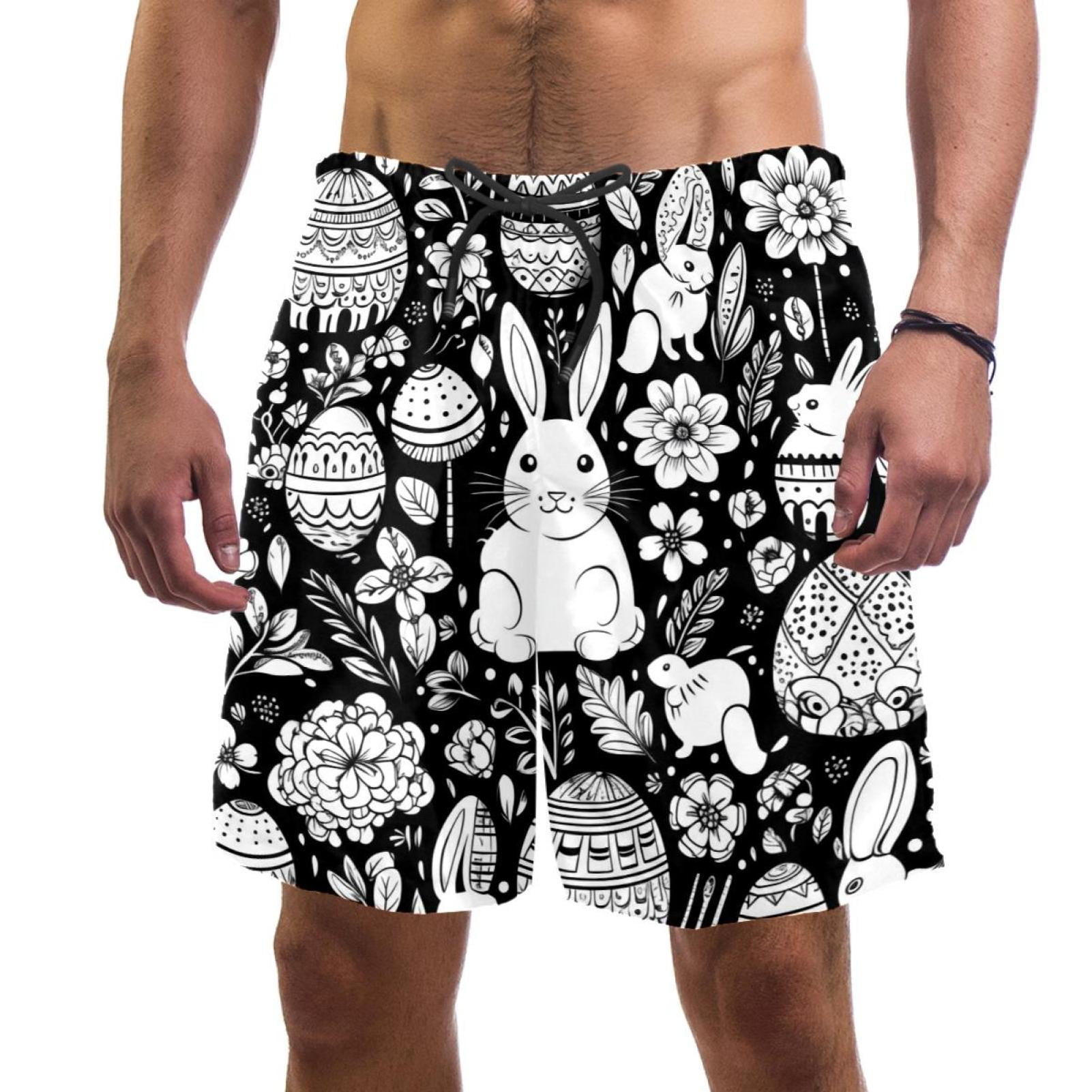 luoweisi Men's Beach Shorts Quick Dry Swim Trunks with Mesh Lining ...