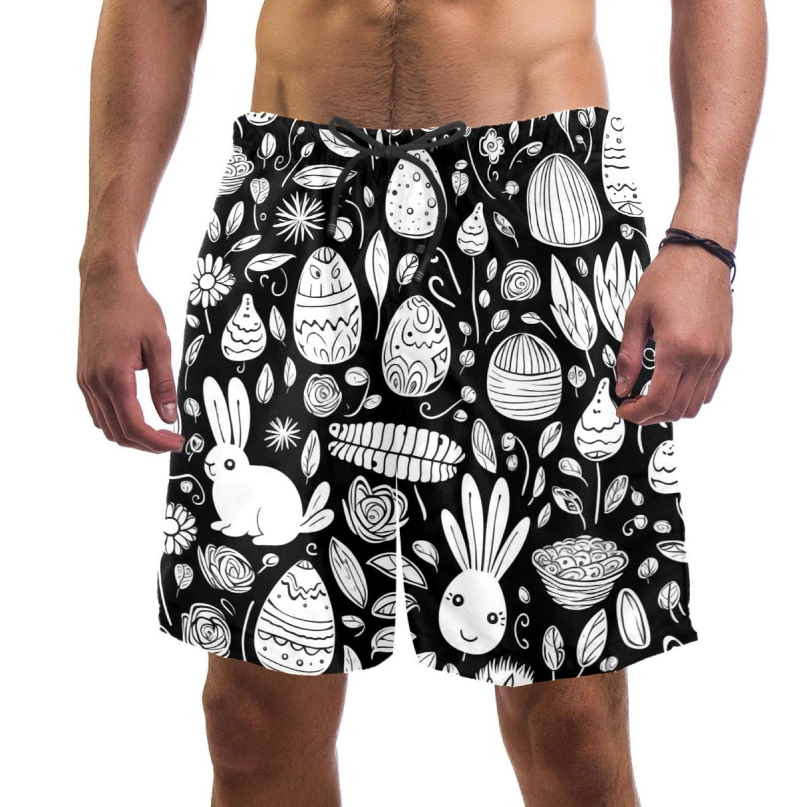 luoweisi Men's Beach Shorts Quick Dry Swim Trunks with Mesh Lining ...