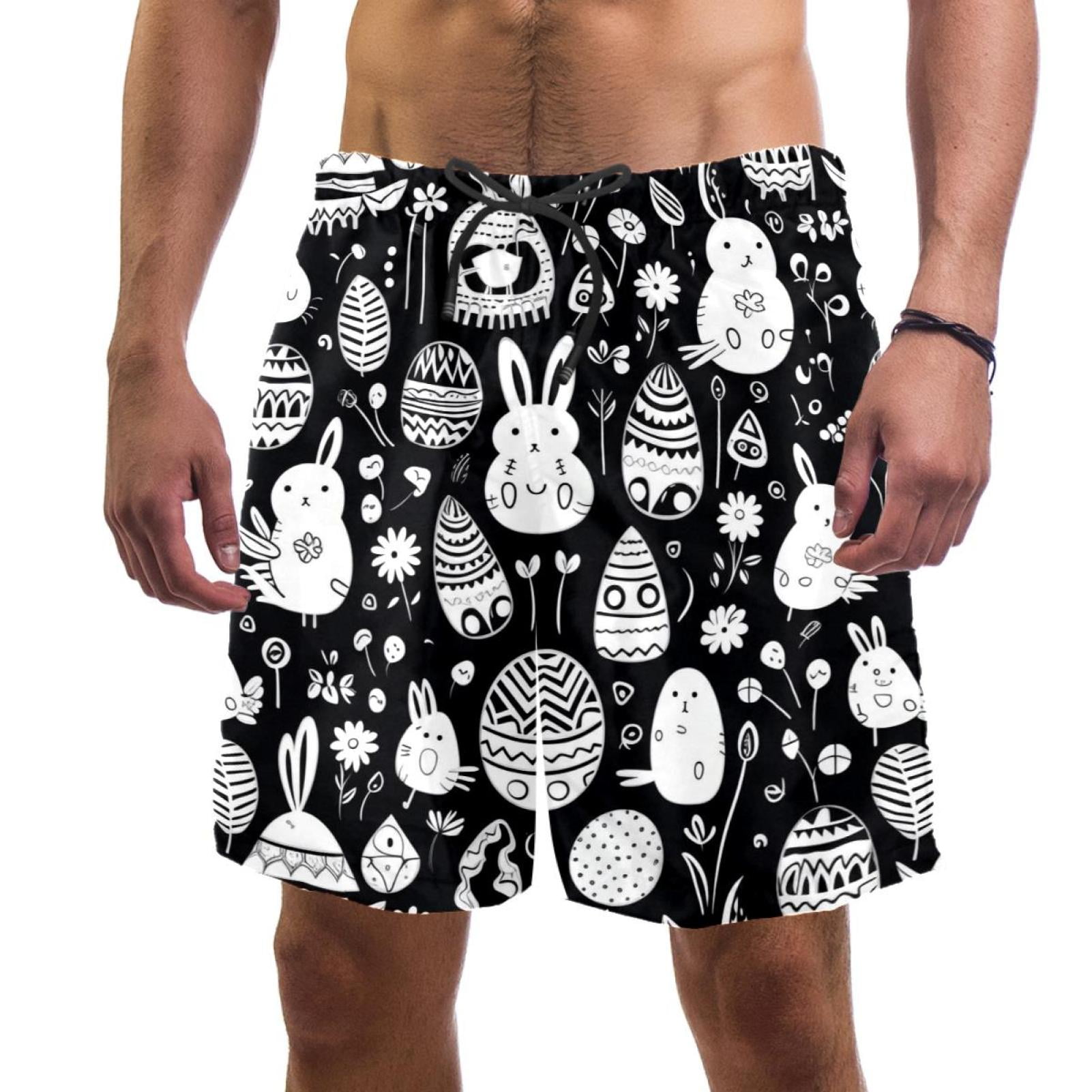 luoweisi Men's Beach Shorts Quick Dry Swim Trunks with Mesh Lining ...