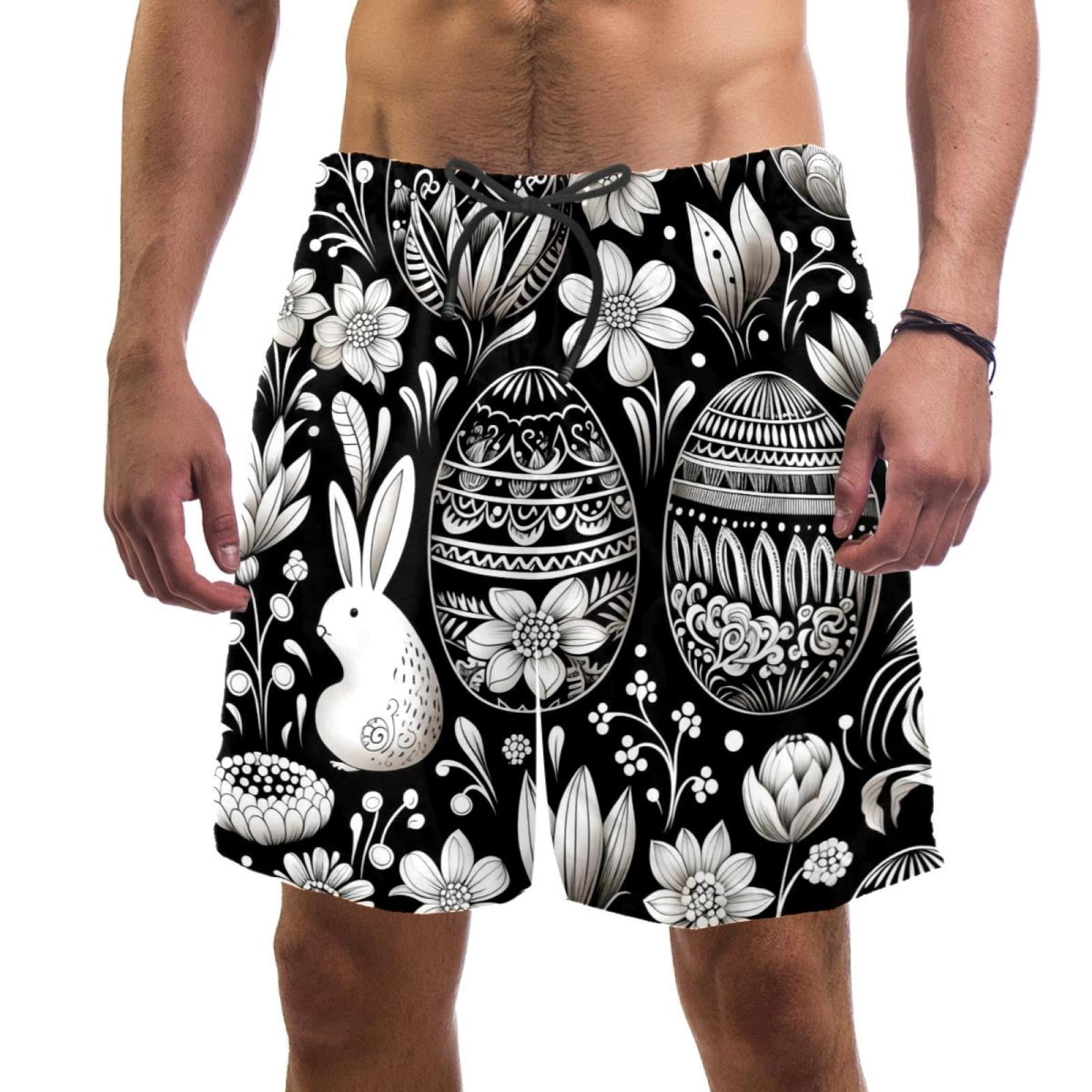 luoweisi Men's Beach Shorts Quick Dry Swim Trunks with Mesh Lining ...