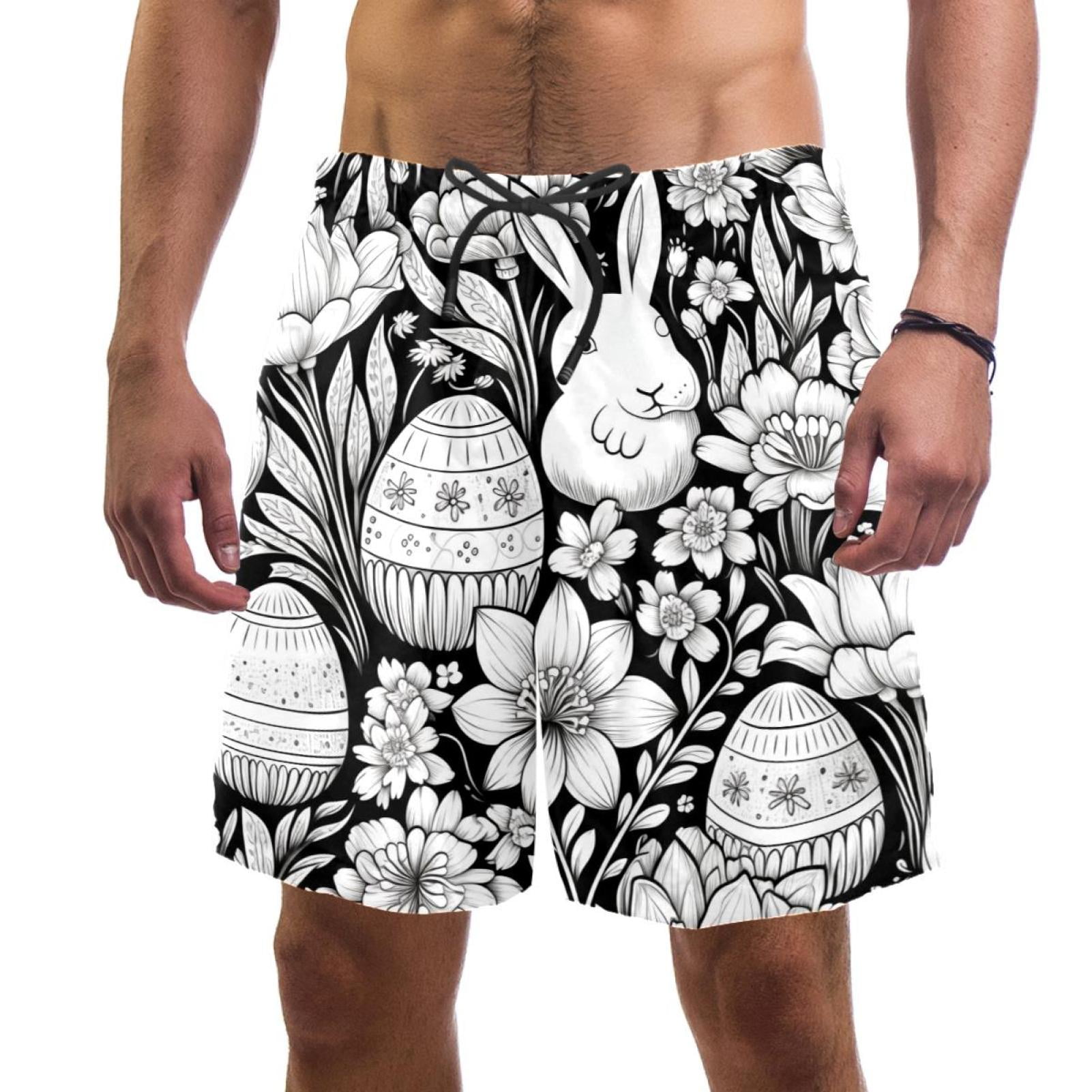 luoweisi Men's Beach Shorts Quick Dry Swim Trunks with Mesh Lining ...