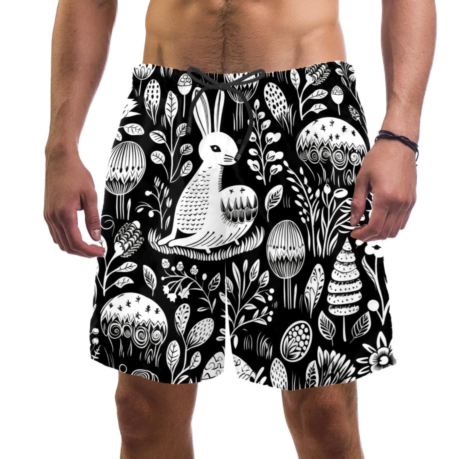 luoweisi Men's Beach Shorts Quick Dry Swim Trunks with Mesh Lining ...