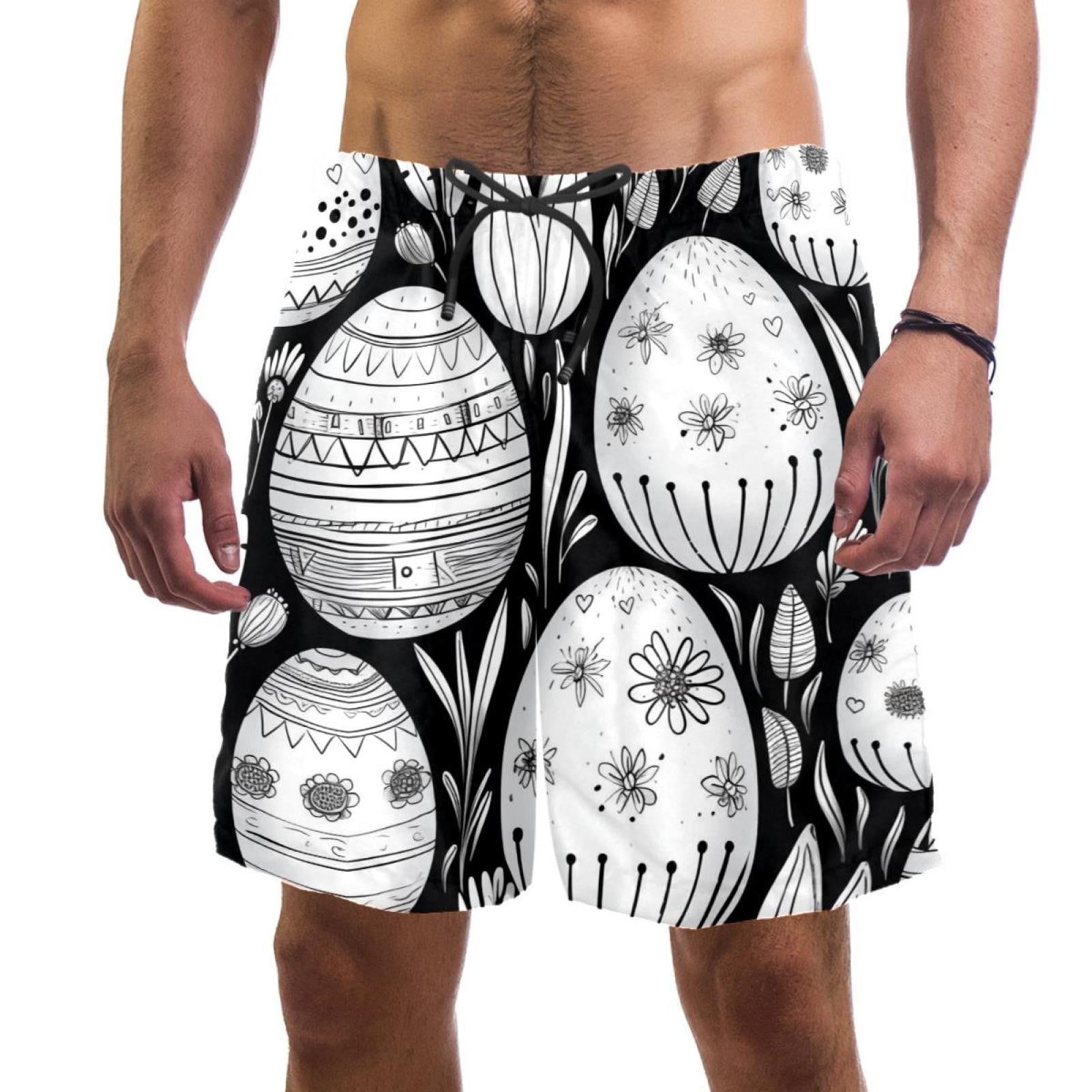 luoweisi Men's Beach Shorts Quick Dry Swim Trunks with Mesh Lining ...