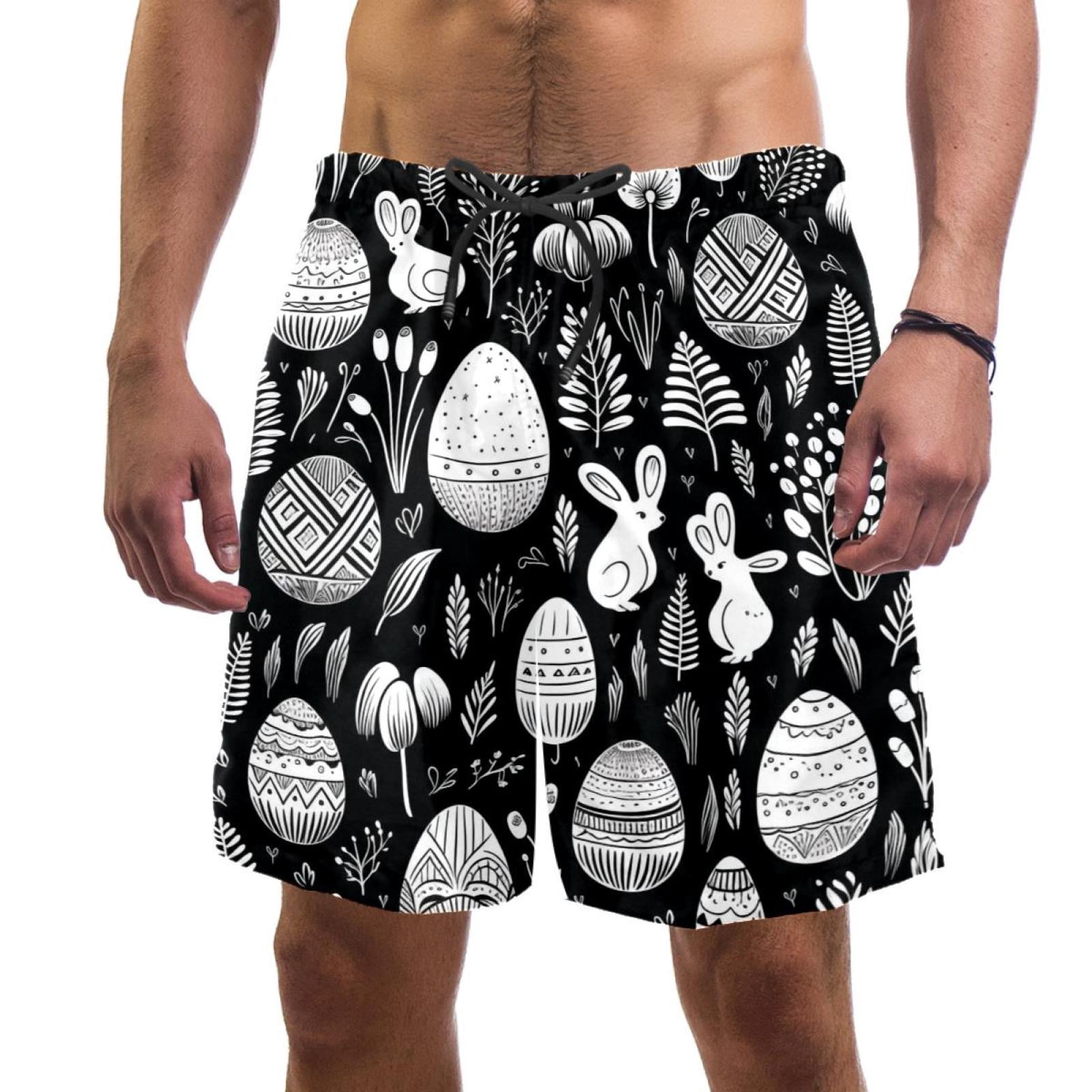 luoweisi Men's Beach Shorts Quick Dry Swim Trunks with Mesh Lining ...