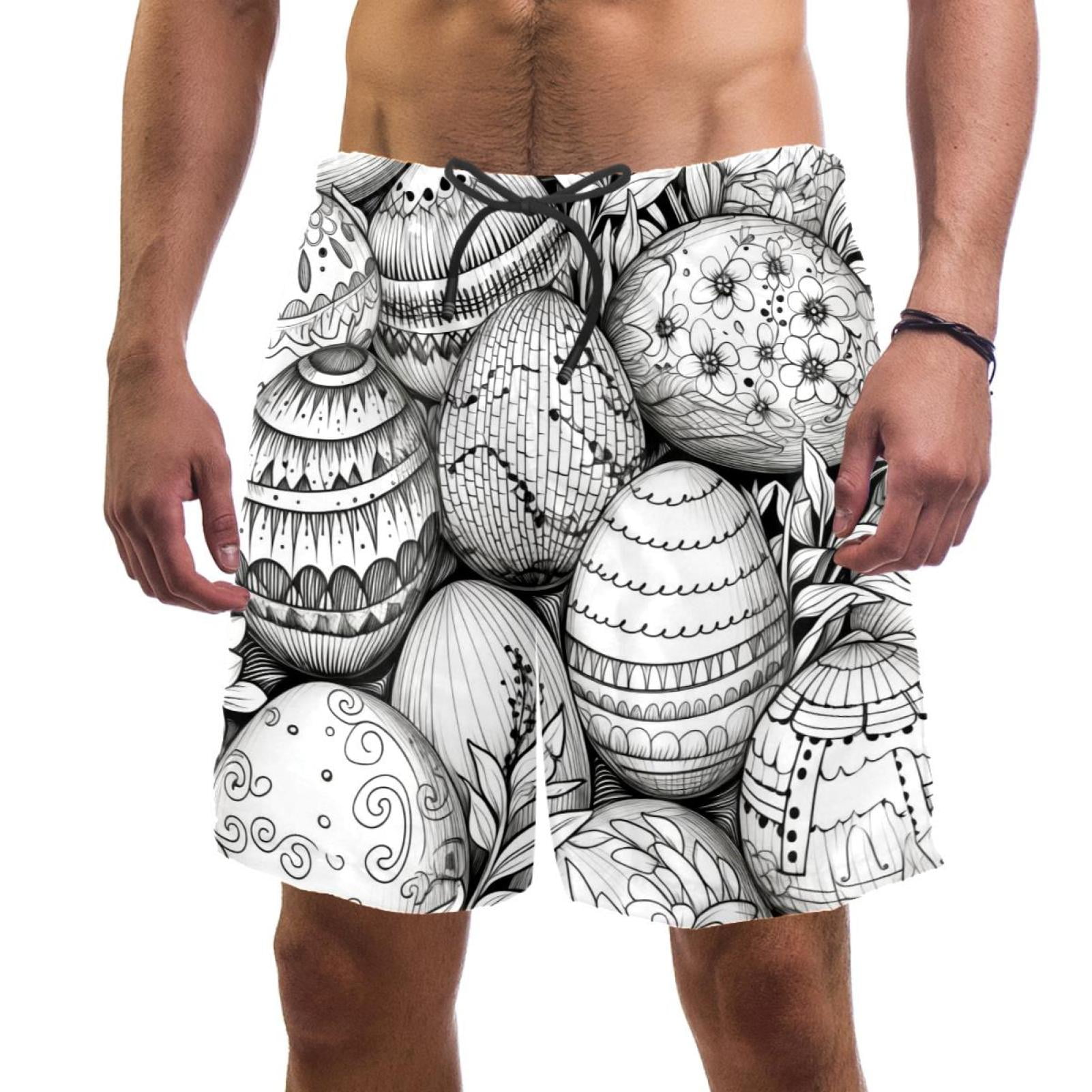 luoweisi Men's Beach Shorts Quick Dry Swim Trunks with Mesh Lining ...