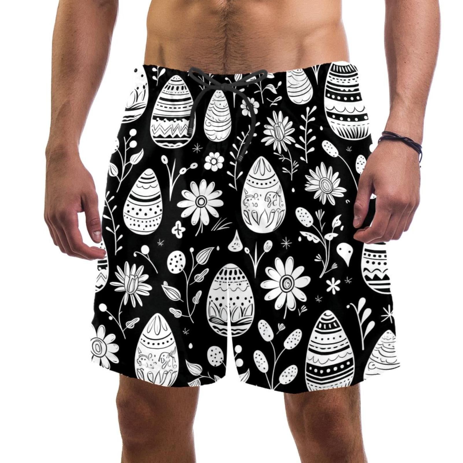 luoweisi Men's Beach Shorts Quick Dry Swim Trunks with Mesh Lining ...