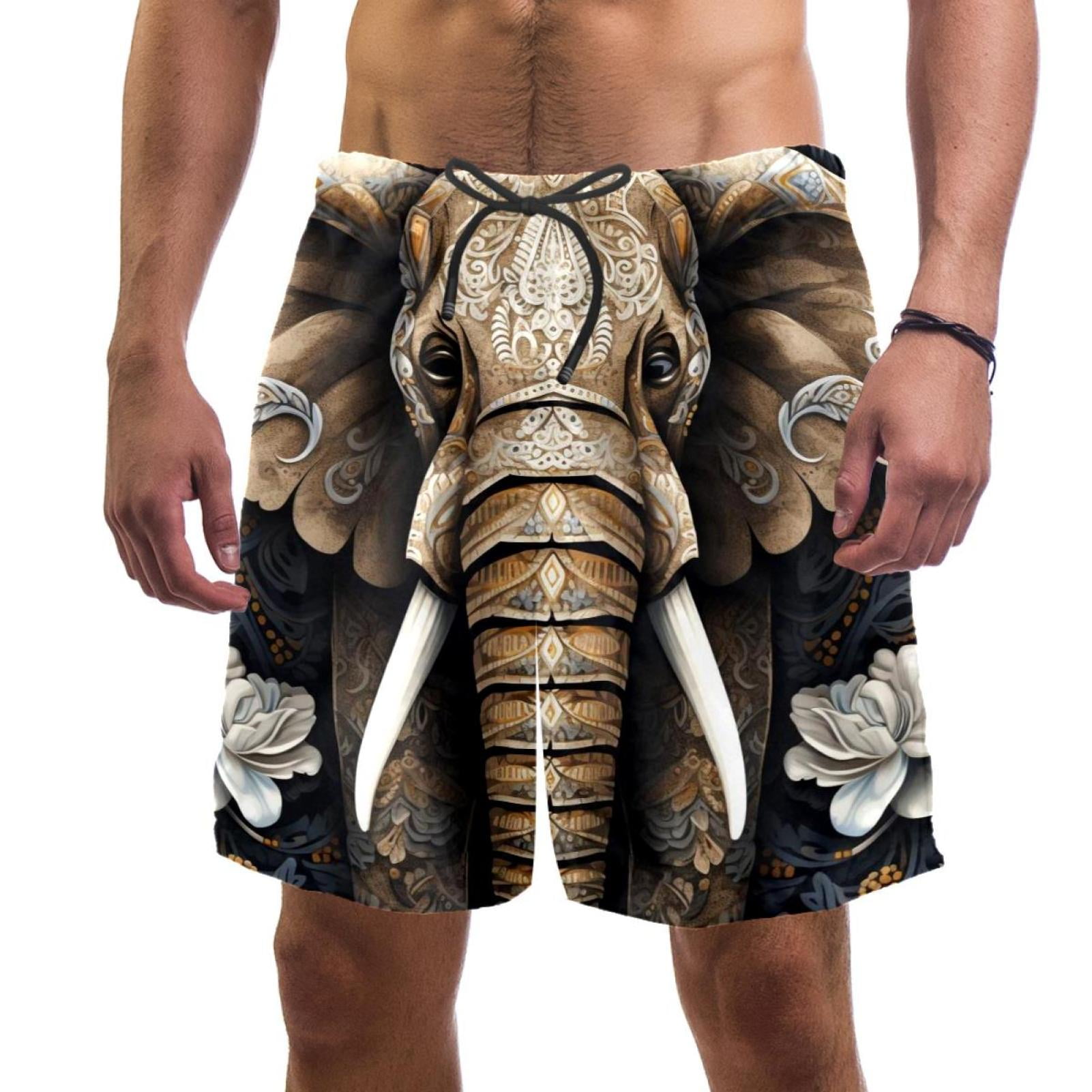 luoweisi Men's Beach Shorts Quick Dry Swim Trunks with Mesh Lining ...