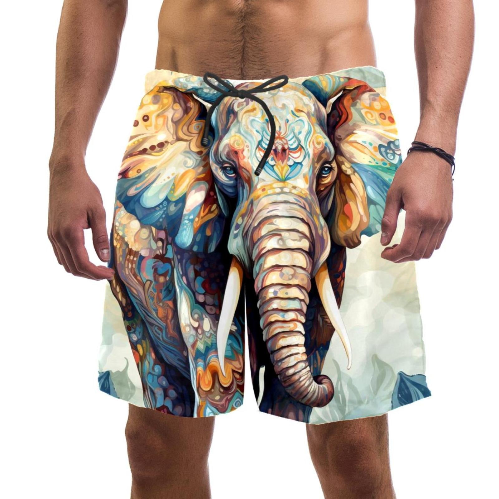 luoweisi Men's Beach Shorts Quick Dry Swim Trunks with Mesh Lining ...