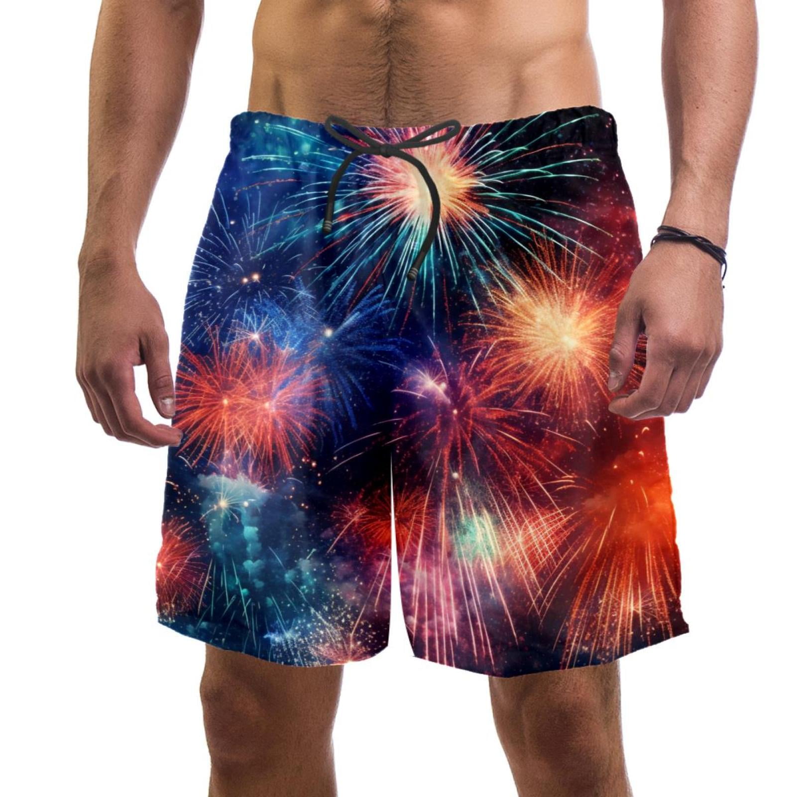 luoweisi Men's Beach Shorts Quick Dry Swim Trunks with Mesh Lining ...