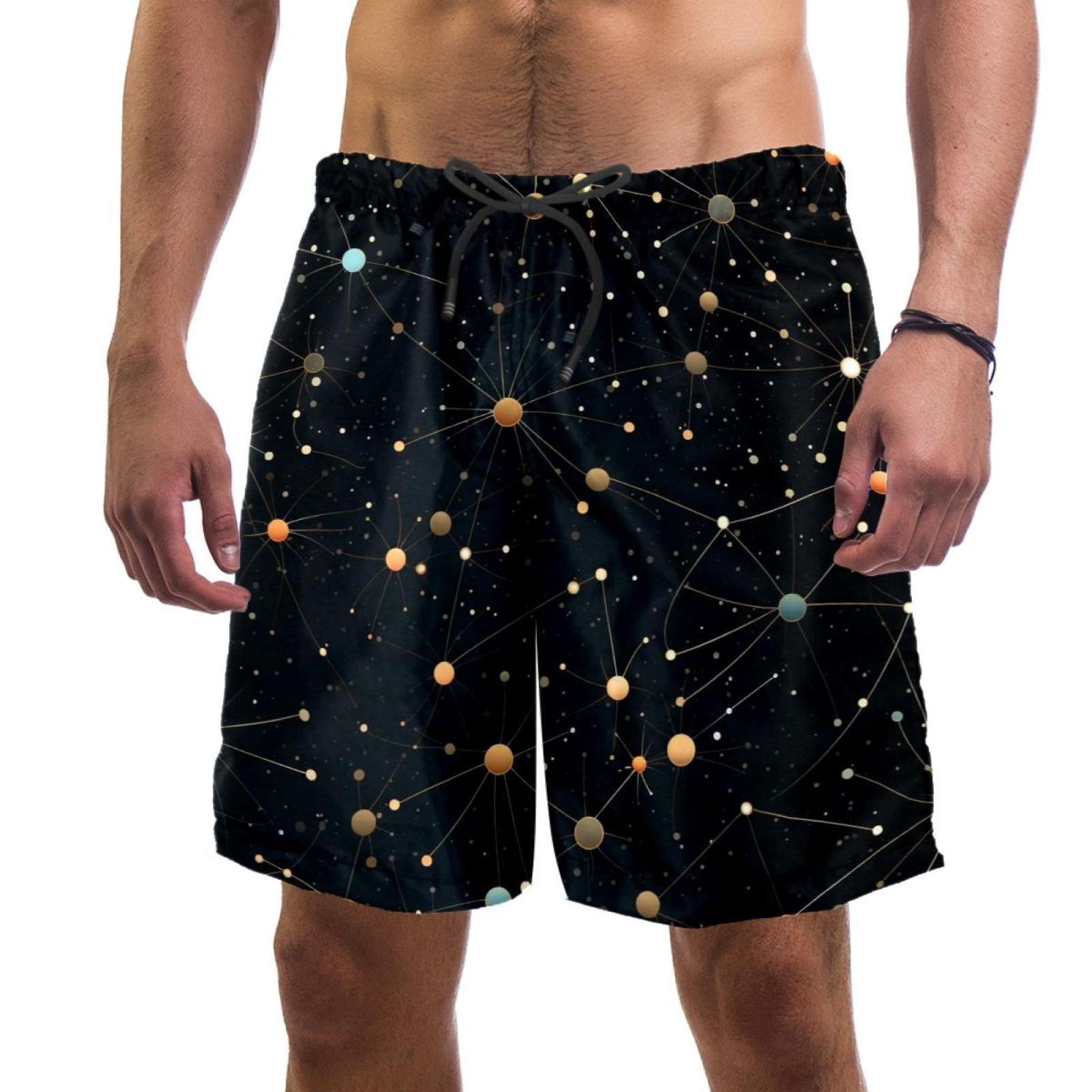 luoweisi Men's Beach Shorts Quick Dry Swim Trunks with Mesh Lining ...