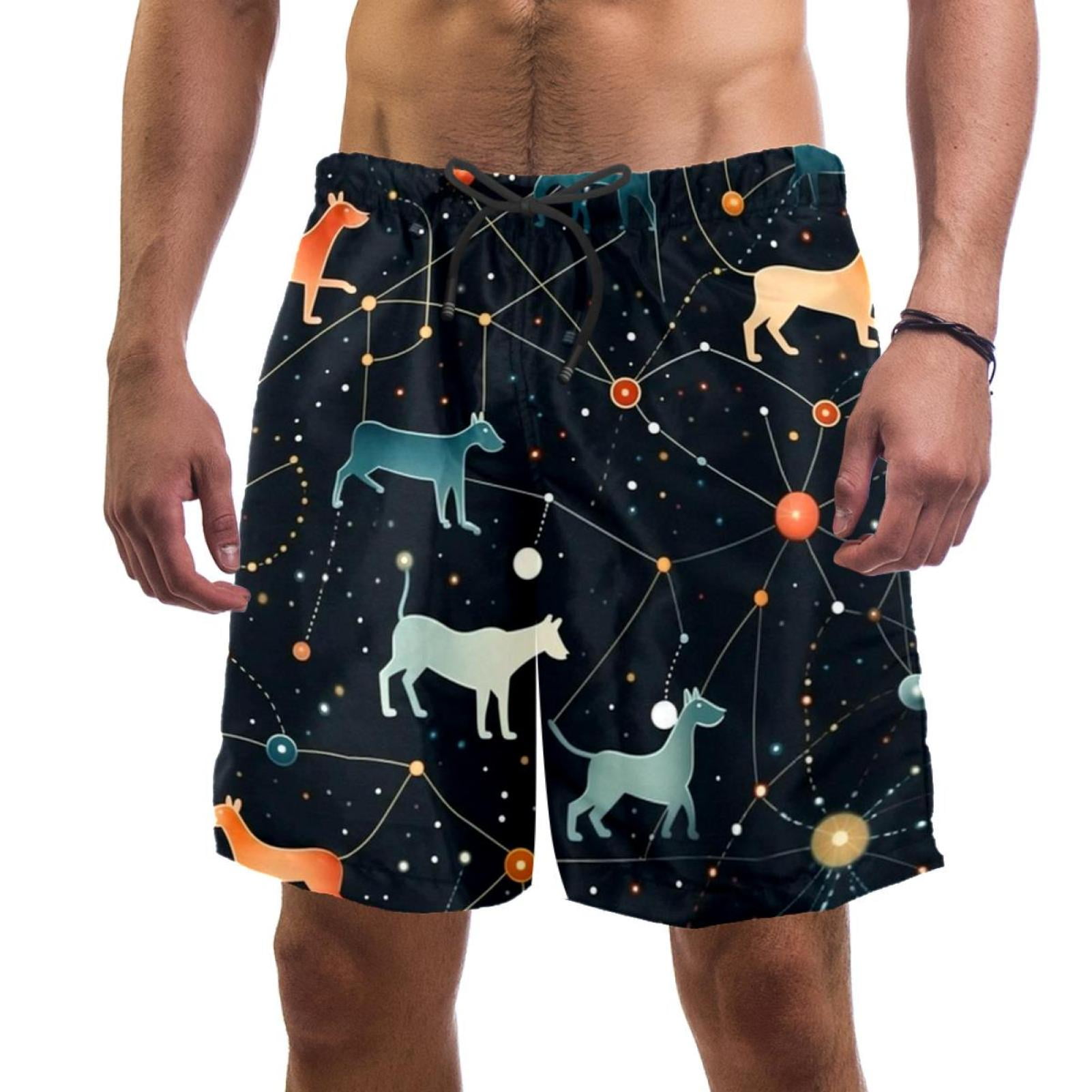 luoweisi Men's Beach Shorts Quick Dry Swim Trunks with Mesh Lining ...