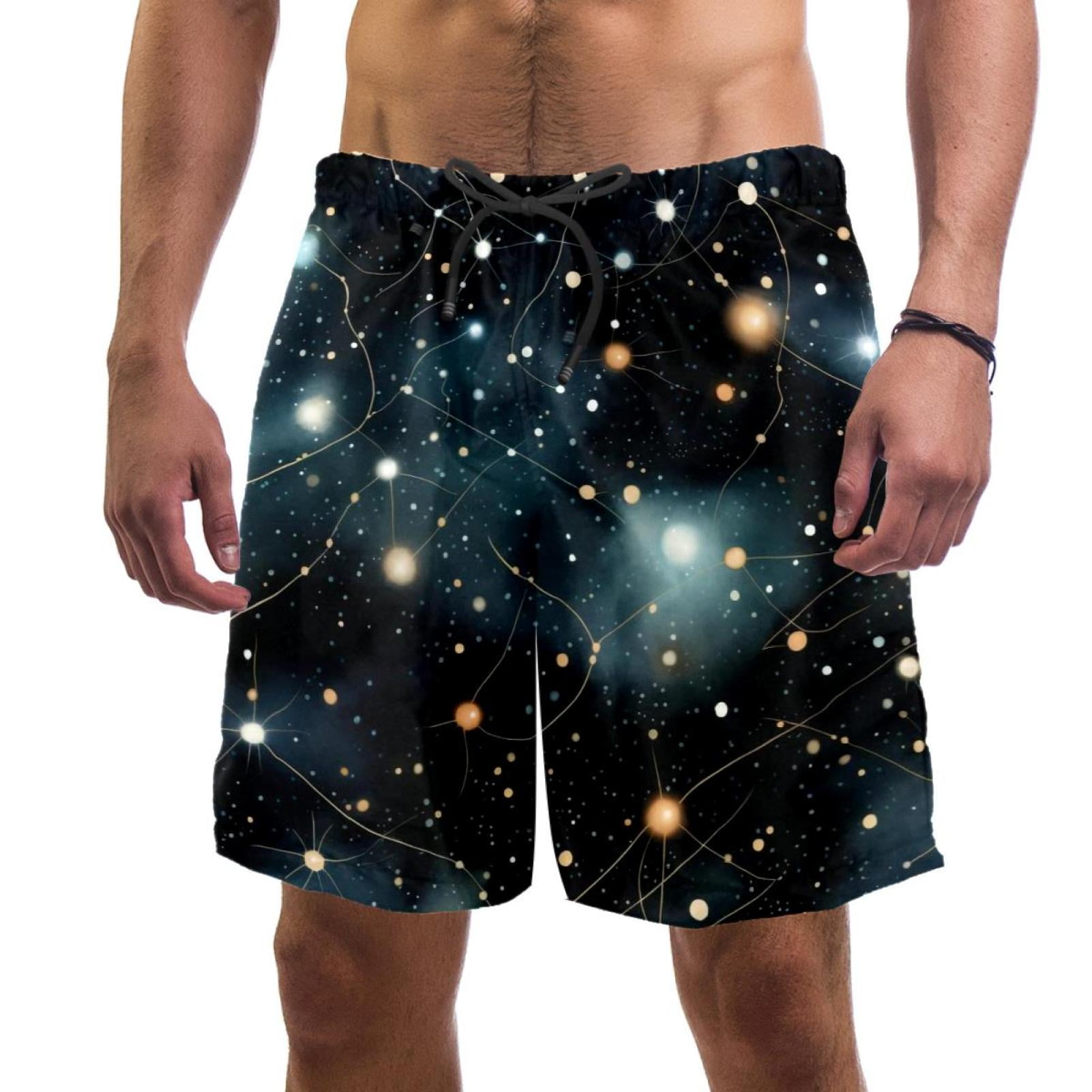 luoweisi Men's Beach Shorts Quick Dry Swim Trunks with Mesh Lining ...