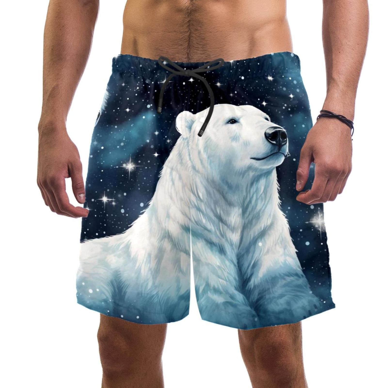 luoweisi Men's Beach Shorts Quick Dry Swim Trunks with Mesh Lining ...