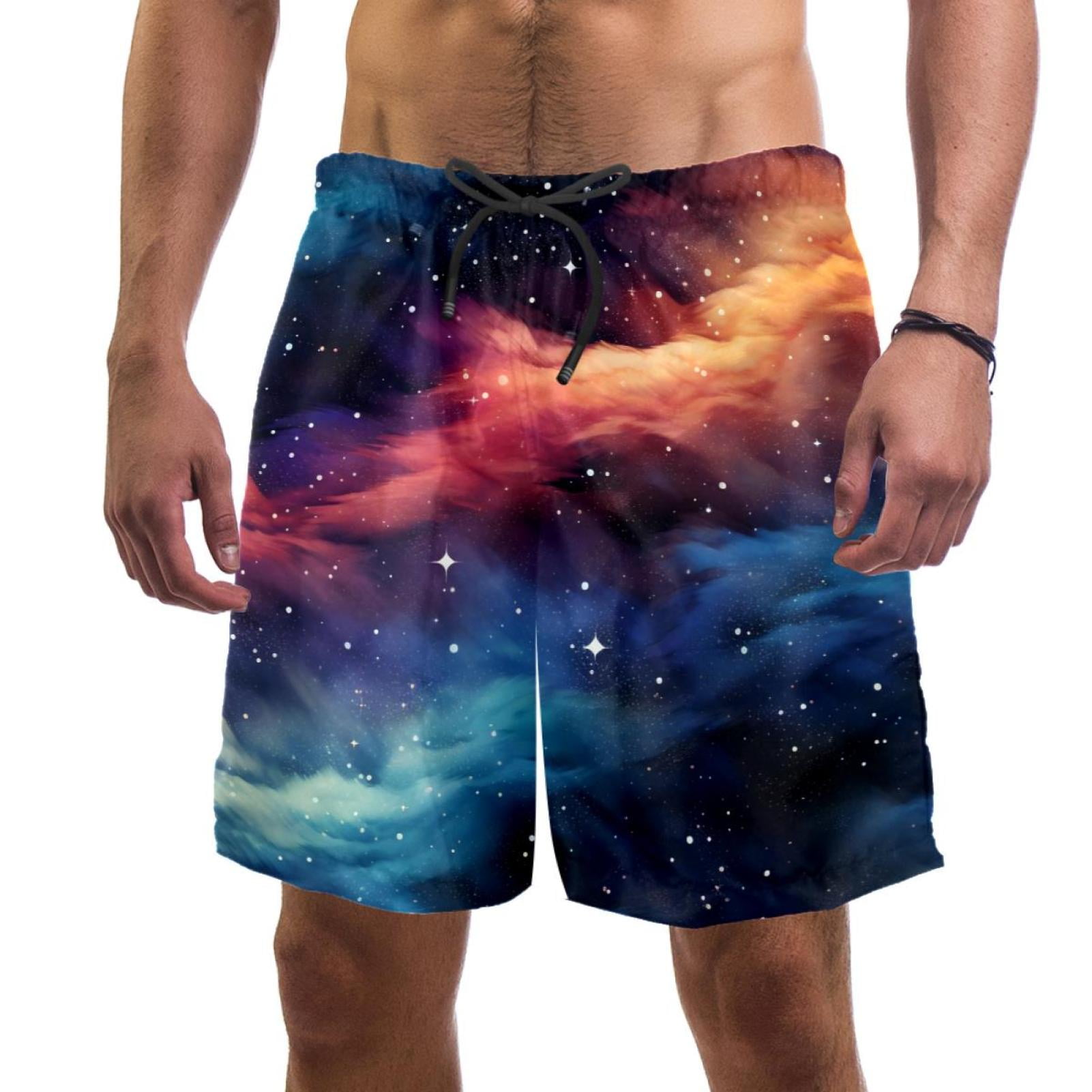 luoweisi Men's Beach Shorts Quick Dry Swim Trunks with Mesh Lining ...