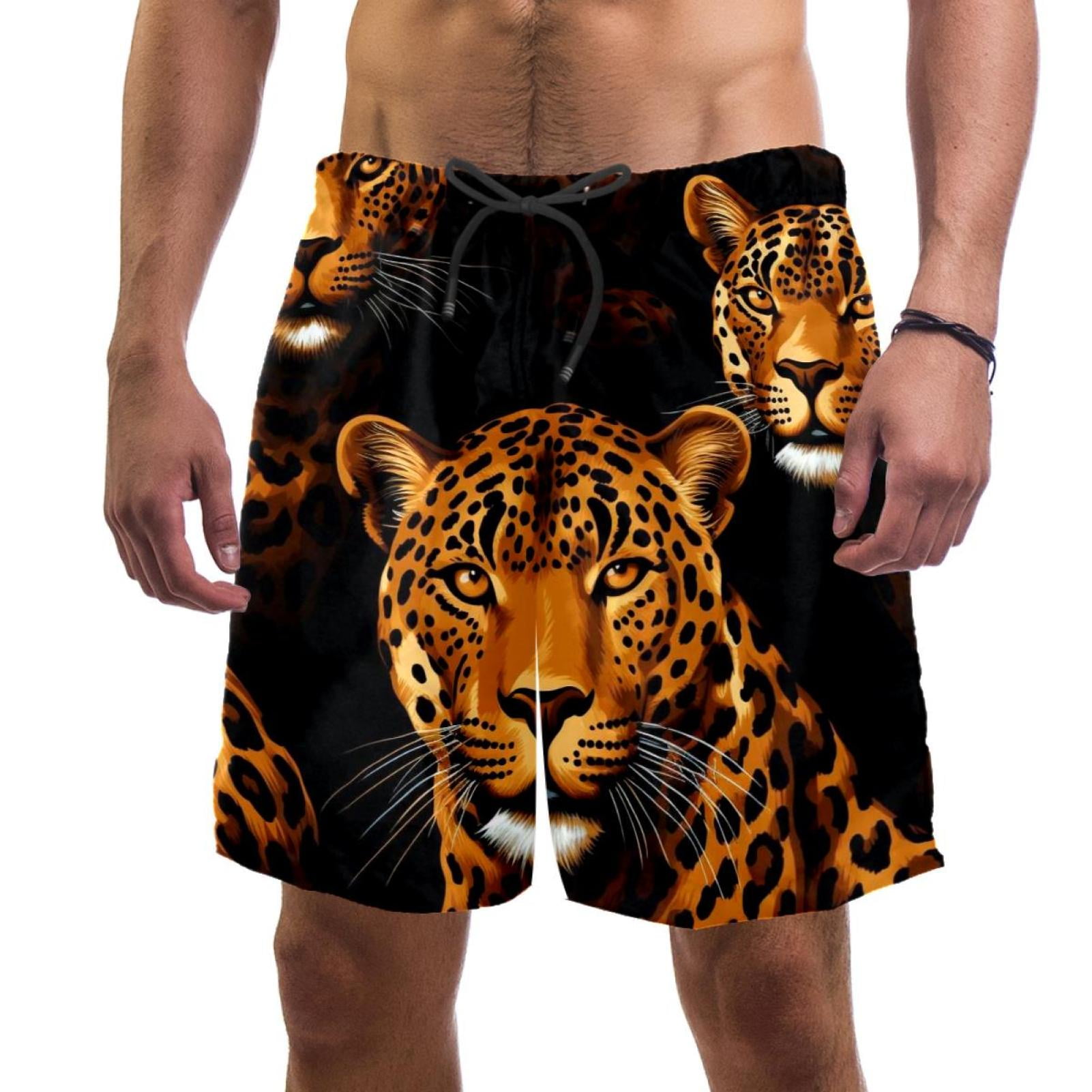 luoweisi Men's Beach Shorts Quick Dry Swim Trunks with Mesh Lining ...