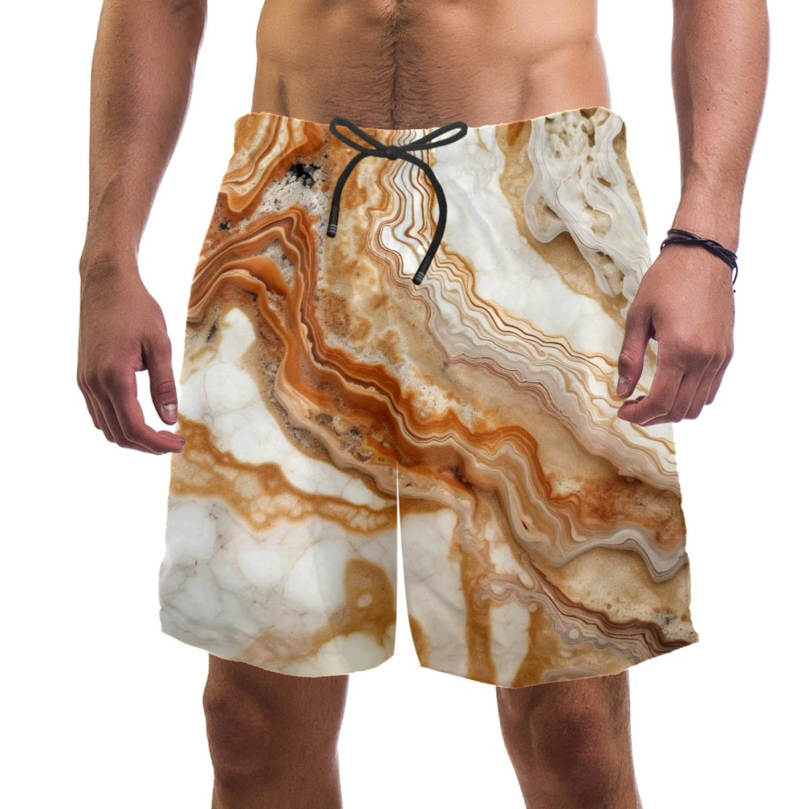 luoweisi Men's Beach Shorts Quick Dry Swim Trunks with Mesh Lining ...