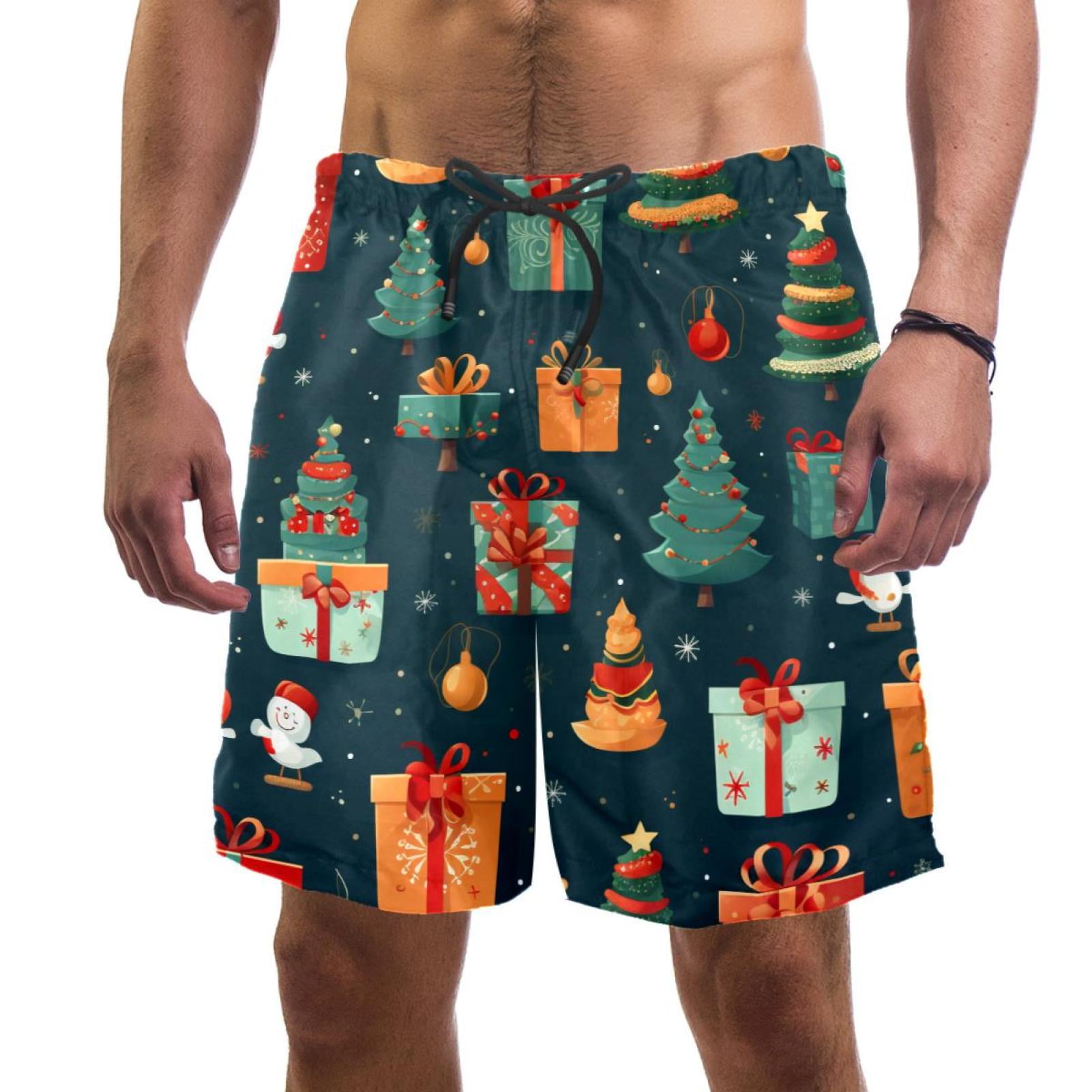 luoweisi Men's Beach Shorts Quick Dry Swim Trunks with Mesh Lining ...