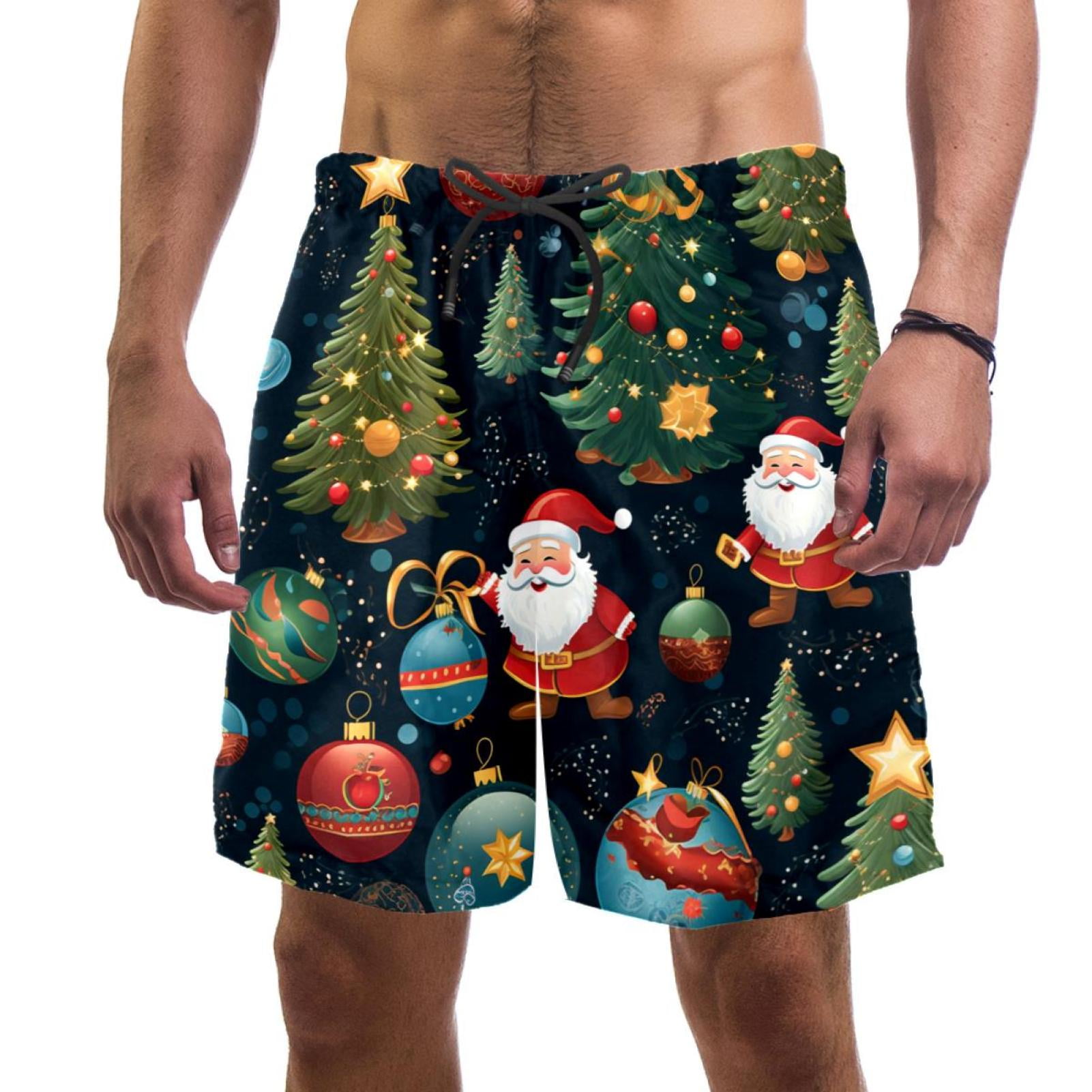 luoweisi Men's Beach Shorts Quick Dry Swim Trunks with Mesh Lining ...