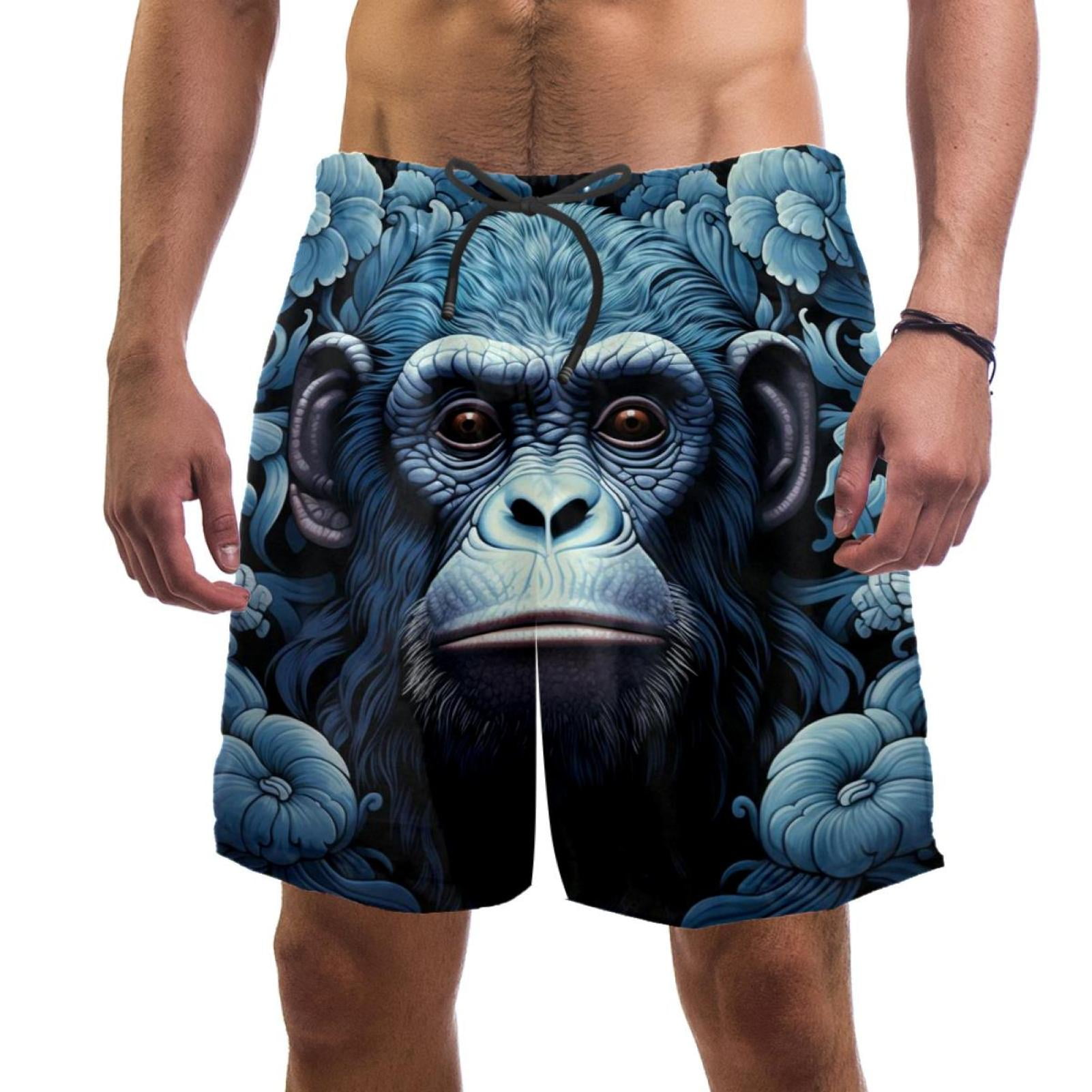 luoweisi Men's Beach Shorts Quick Dry Swim Trunks with Mesh Lining ...