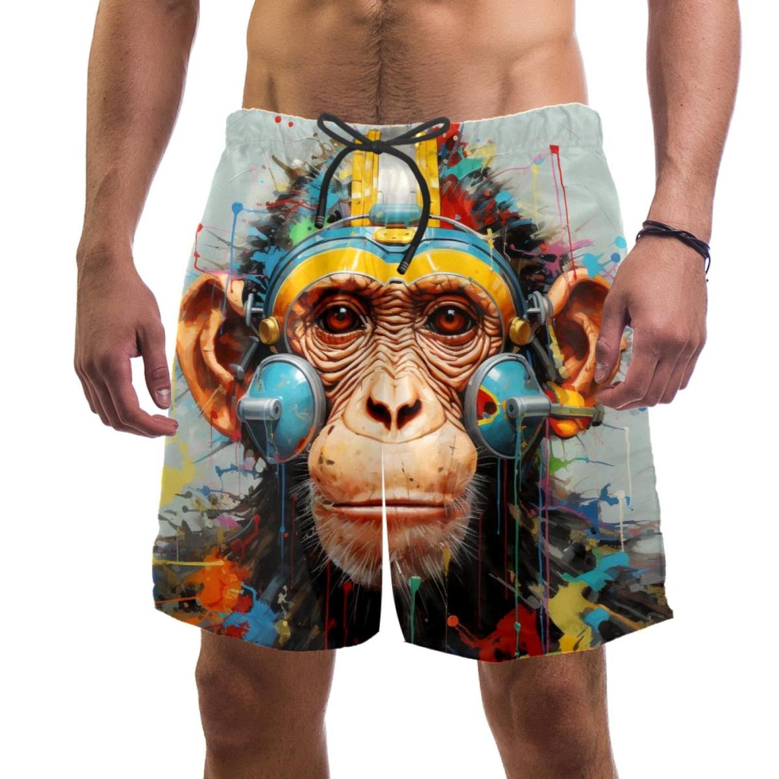 luoweisi Men's Beach Shorts Quick Dry Swim Trunks with Mesh Lining ...