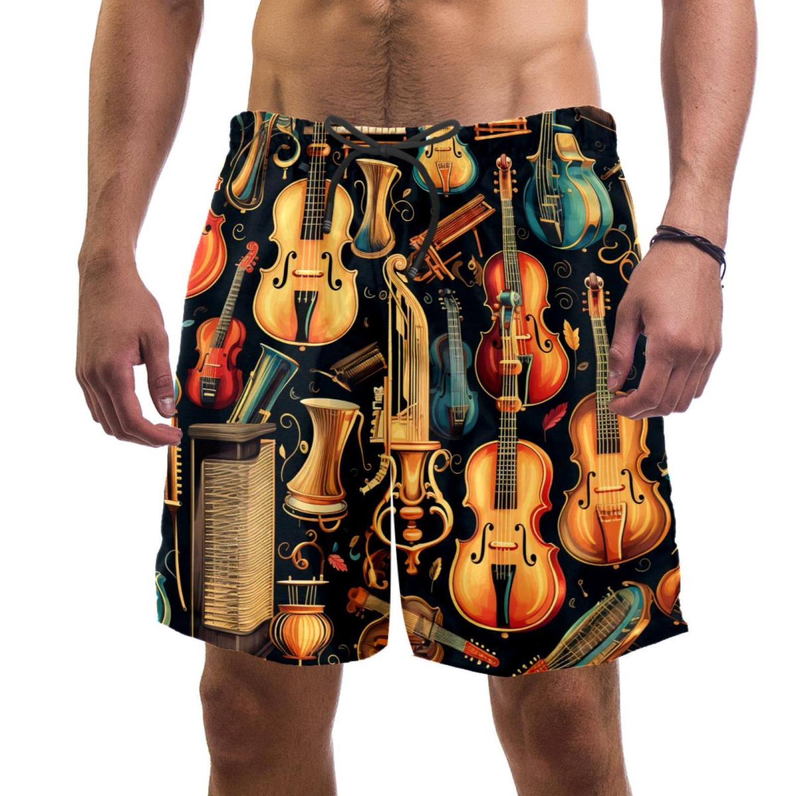 luoweisi Men's Beach Shorts Quick Dry Swim Trunks with Mesh Lining ...