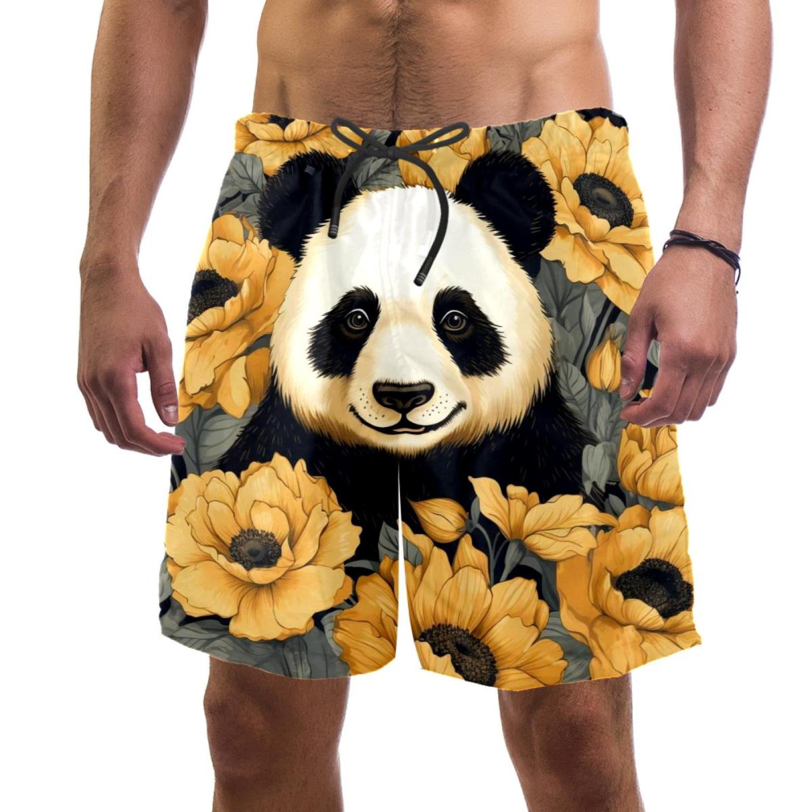 luoweisi Men's Beach Shorts Quick Dry Swim Trunks with Mesh Lining ...