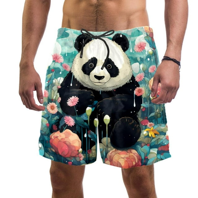 luoweisi Men's Beach Shorts Quick Dry Swim Trunks with Mesh Lining ...