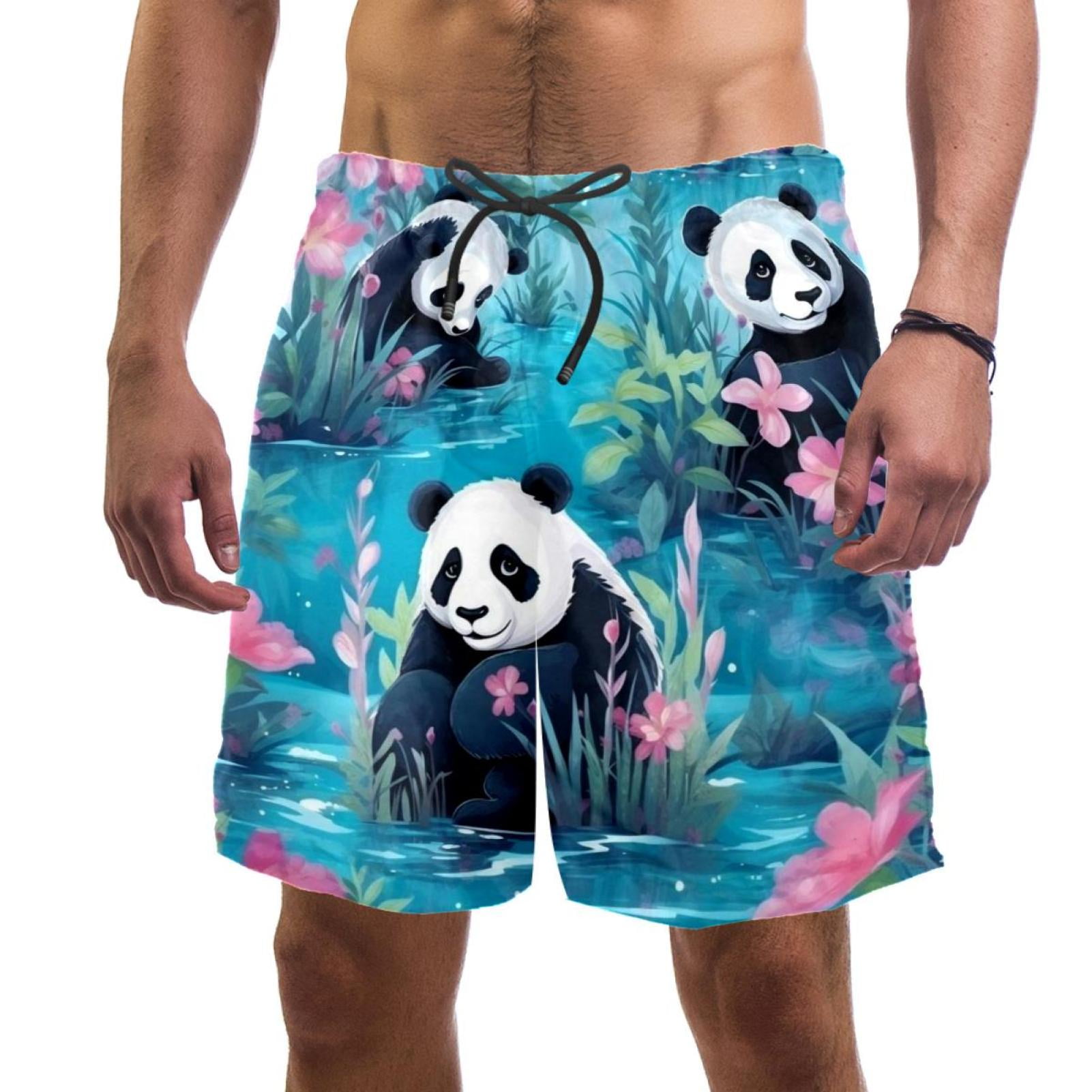 luoweisi Men's Beach Shorts Quick Dry Swim Trunks with Mesh Lining ...