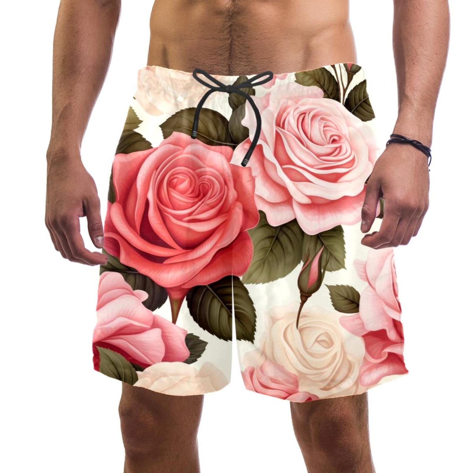 luoweisi Men's Beach Shorts Quick Dry Swim Trunks with Mesh Lining ...