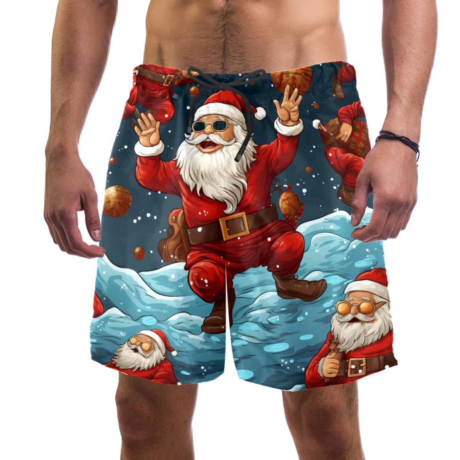 luoweisi Men's Beach Shorts Quick Dry Swim Trunks with Mesh Lining ...