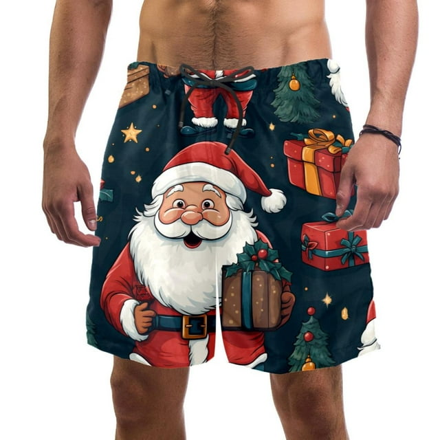 luoweisi Men's Beach Shorts Quick Dry Swim Trunks with Mesh Lining ...