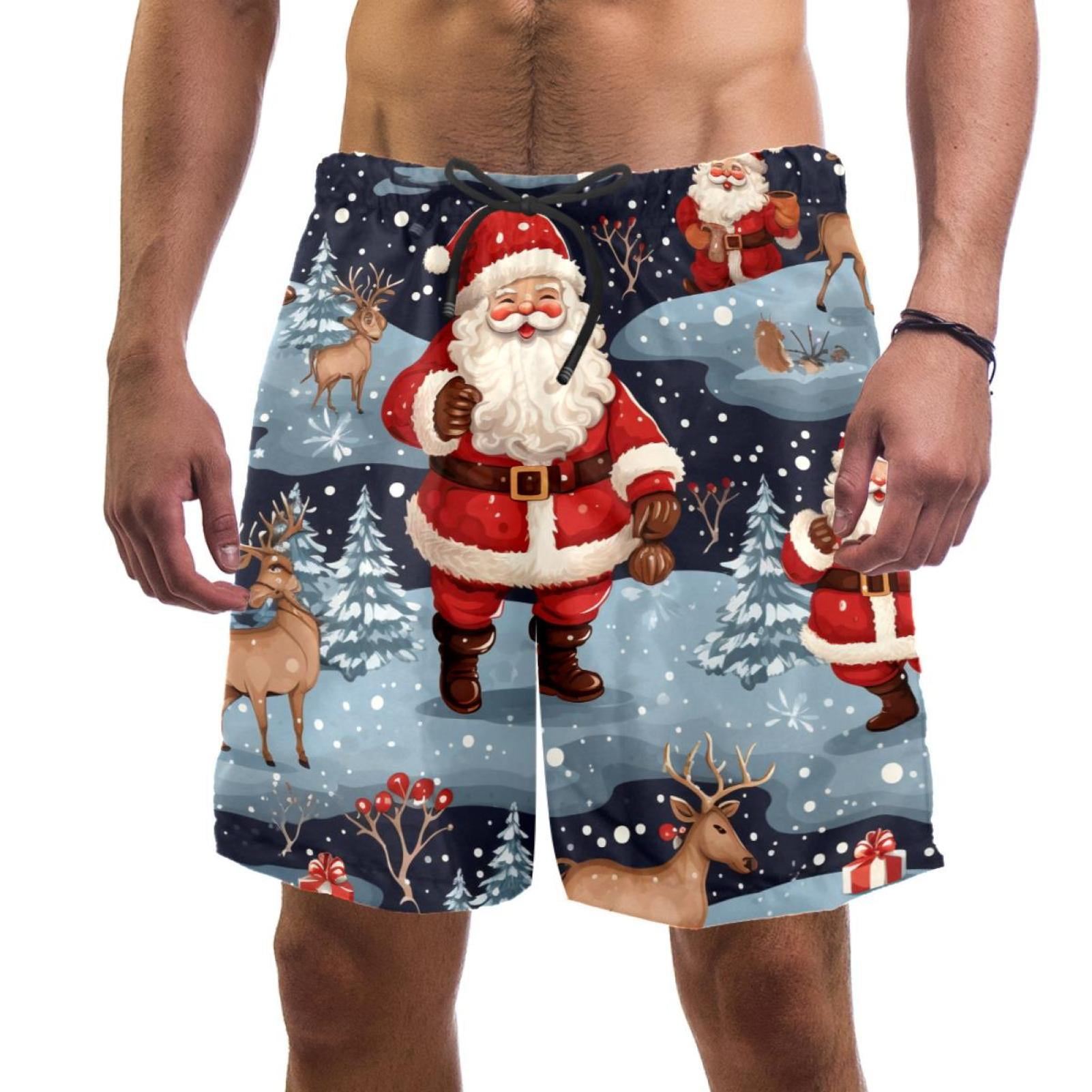 luoweisi Men's Beach Shorts Quick Dry Swim Trunks with Mesh Lining ...