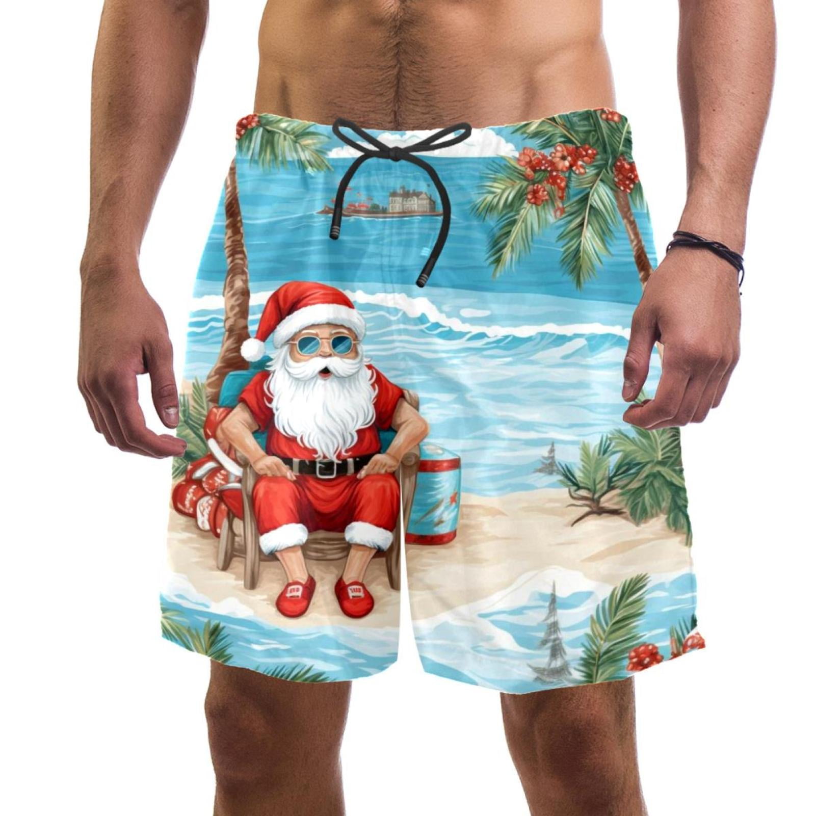 luoweisi Men's Beach Shorts Quick Dry Swim Trunks with Mesh Lining ...