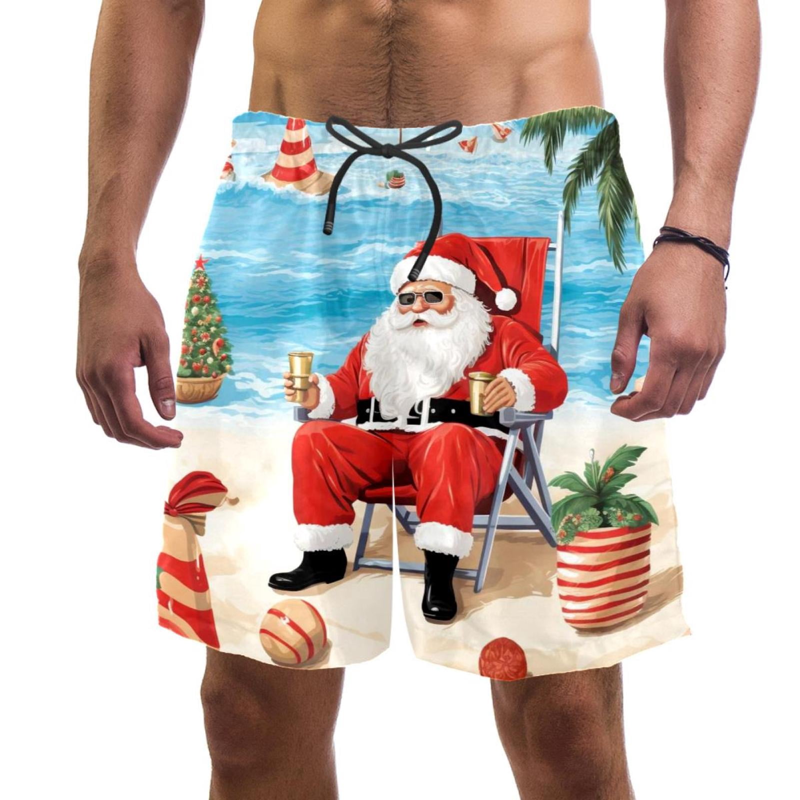 luoweisi Men's Beach Shorts Quick Dry Swim Trunks with Mesh Lining ...