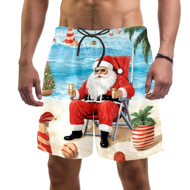 luoweisi Men's Beach Shorts Quick Dry Swim Trunks with Mesh Lining ...