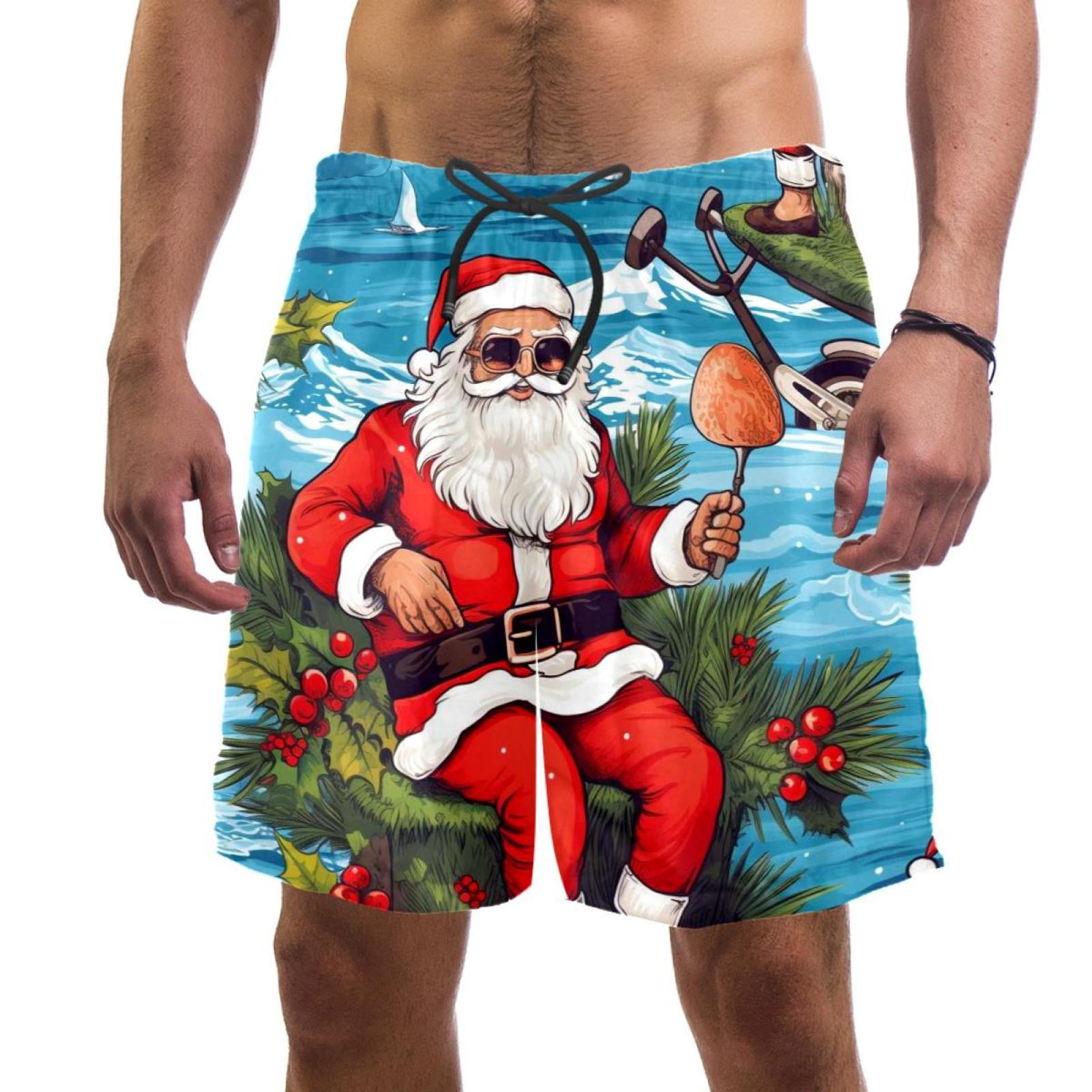 luoweisi Men's Beach Shorts Quick Dry Swim Trunks with Mesh Lining ...