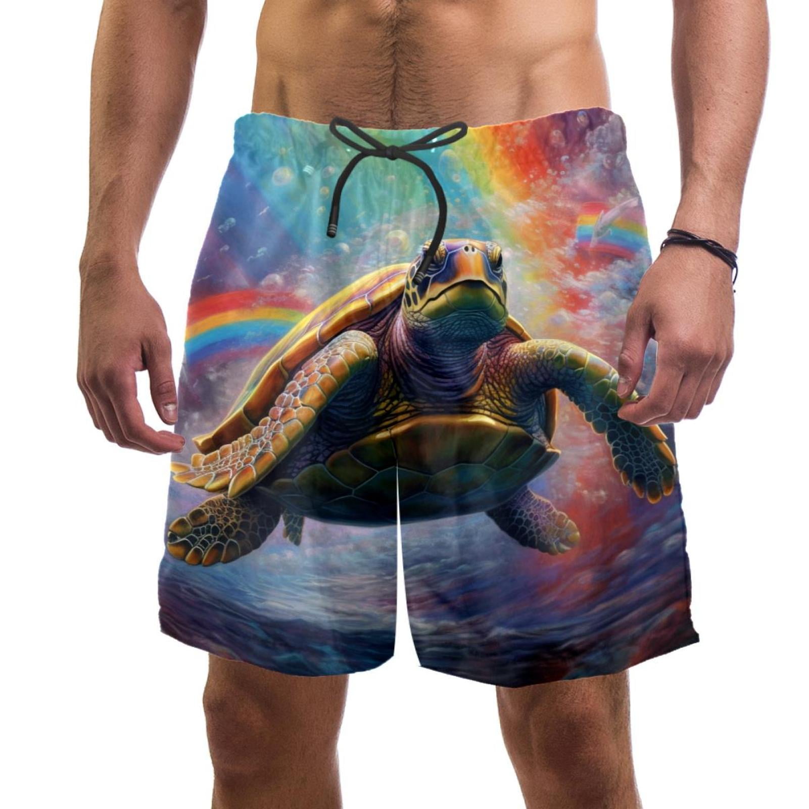 luoweisi Men's Beach Shorts Quick Dry Swim Trunks with Mesh Lining Sea ...