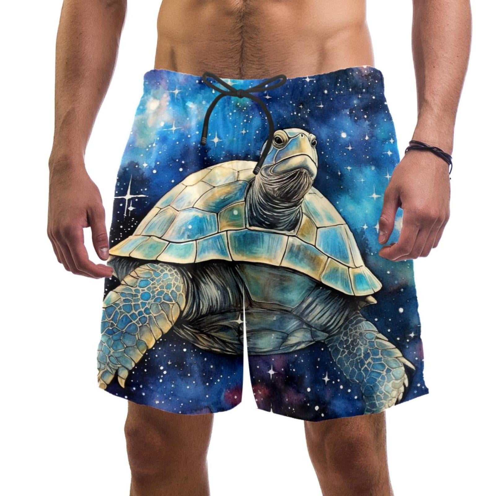 luoweisi Men's Beach Shorts Quick Dry Swim Trunks with Mesh Lining Sea ...
