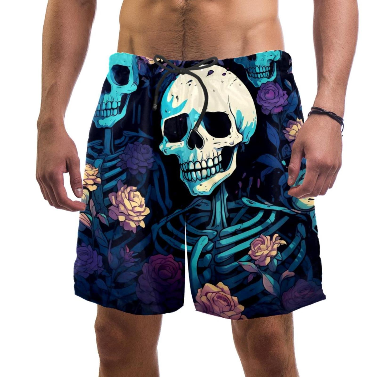 luoweisi Men's Beach Shorts Quick Dry Swim Trunks with Mesh Lining ...