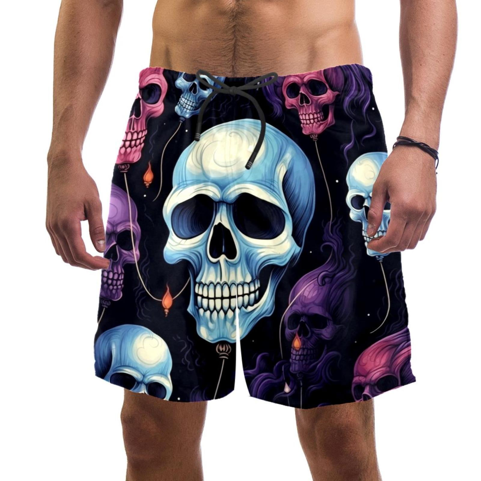 luoweisi Men's Beach Shorts Quick Dry Swim Trunks with Mesh Lining ...