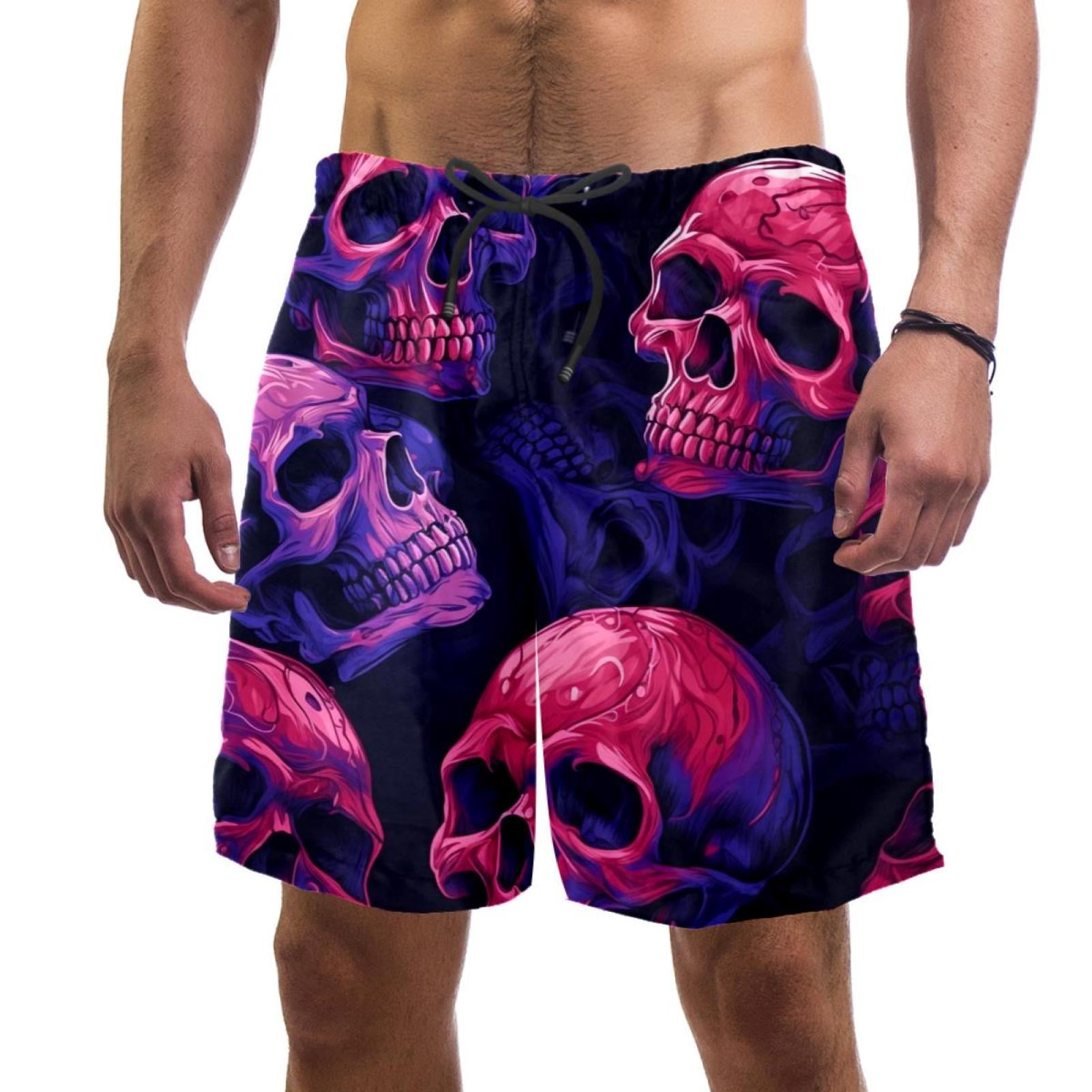 luoweisi Men's Beach Shorts Quick Dry Swim Trunks with Mesh Lining ...